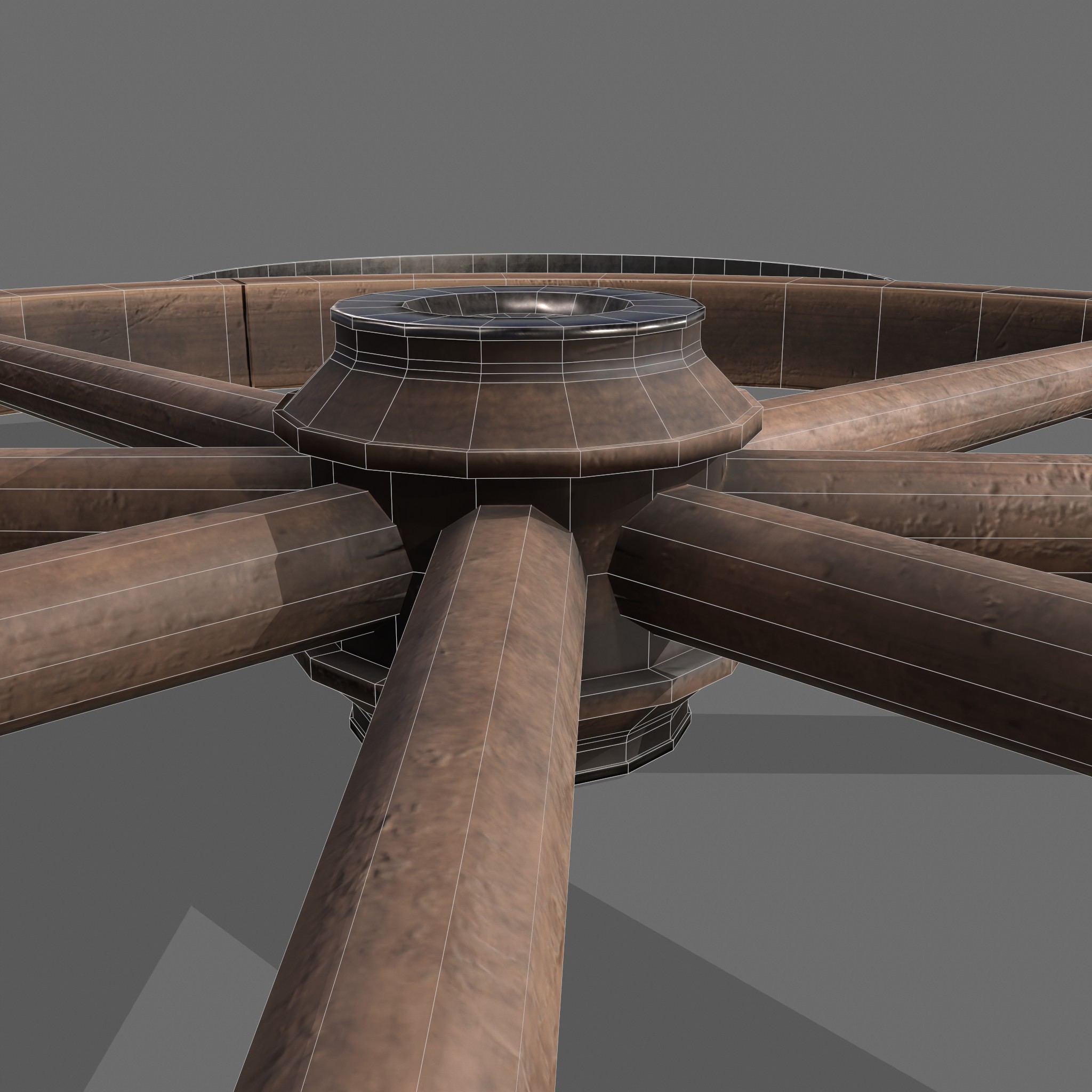 Medieval Style Wheel - 3D Model by Get Dead Entertainment