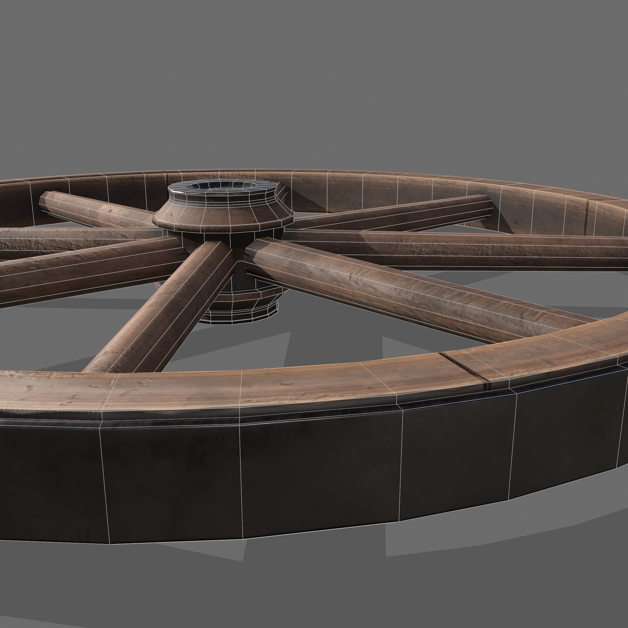 Medieval Style Wheel - 3D Model by Get Dead Entertainment