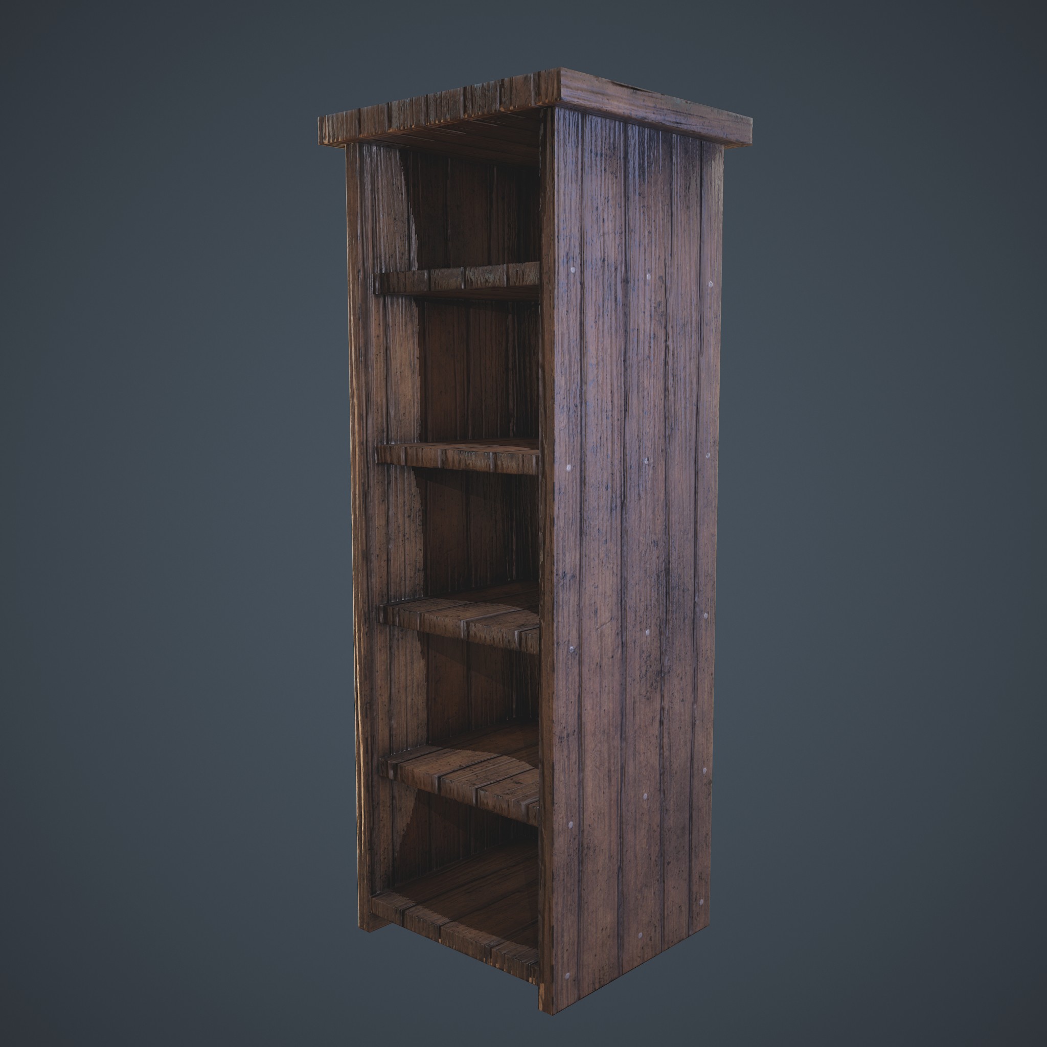 Medieval Tall Shelf - 3D Model by Get Dead Entertainment