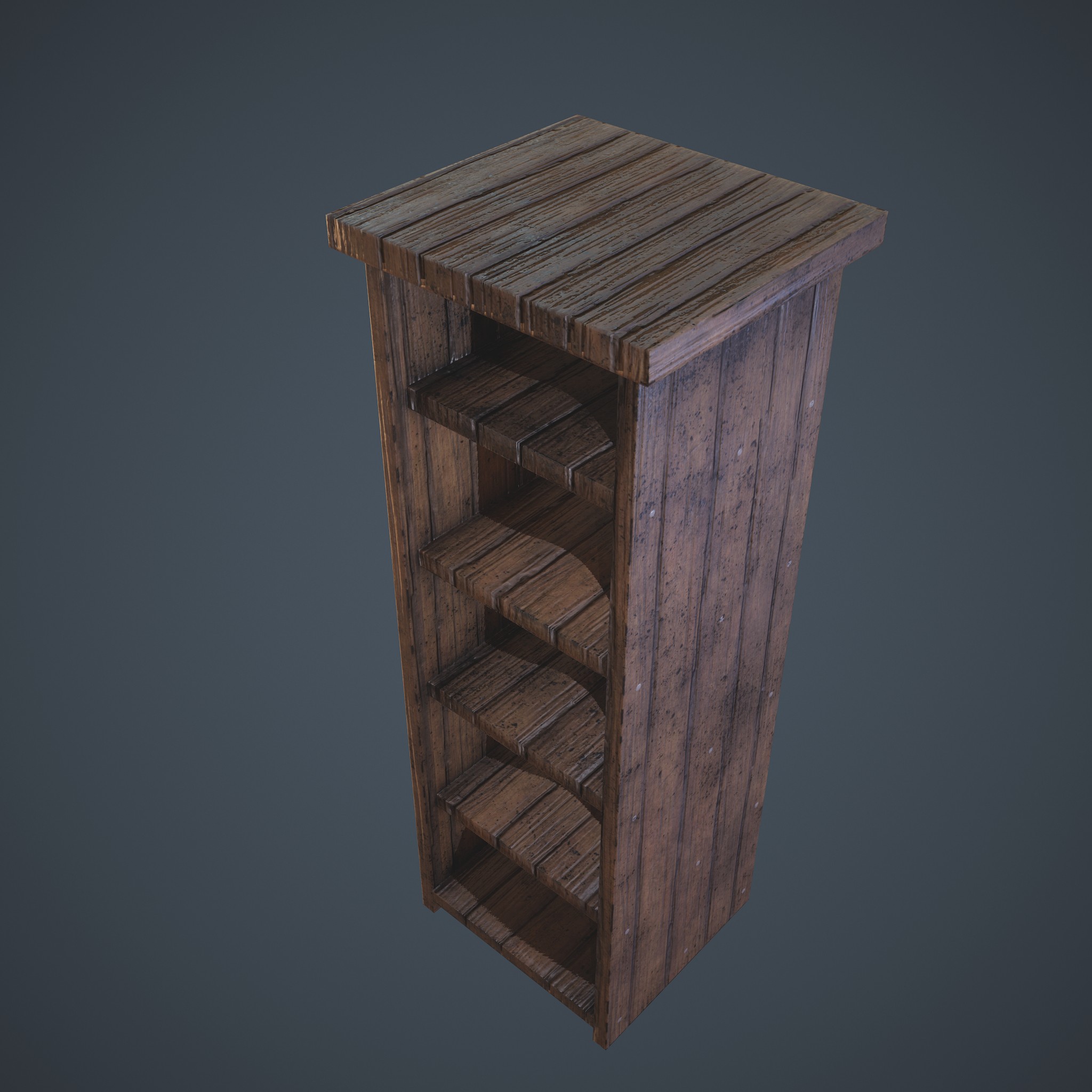 Medieval Tall Shelf - 3D Model by Get Dead Entertainment