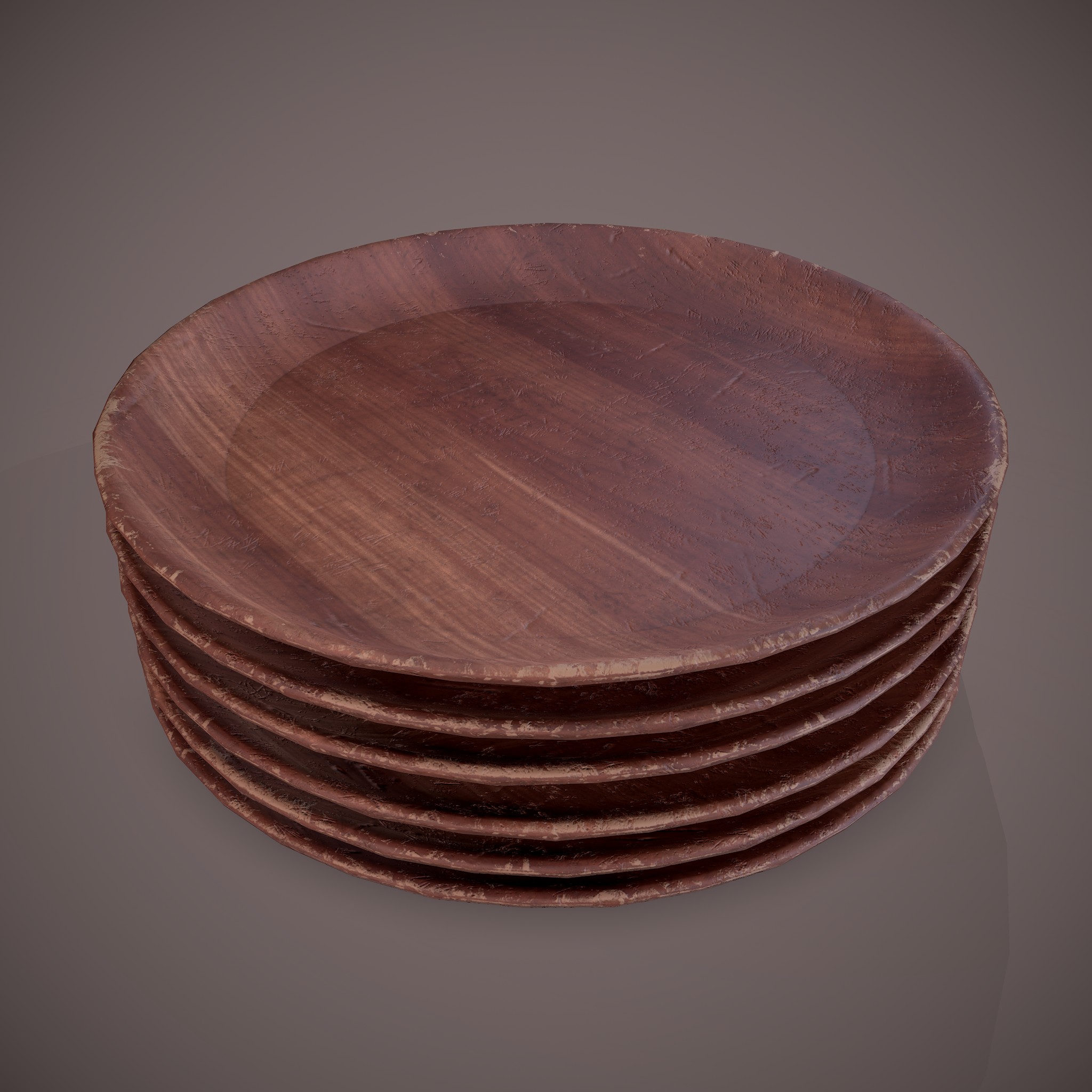 Medieval Tavern Wooden Plate 2 - 3D Model by Get Dead Entertainment