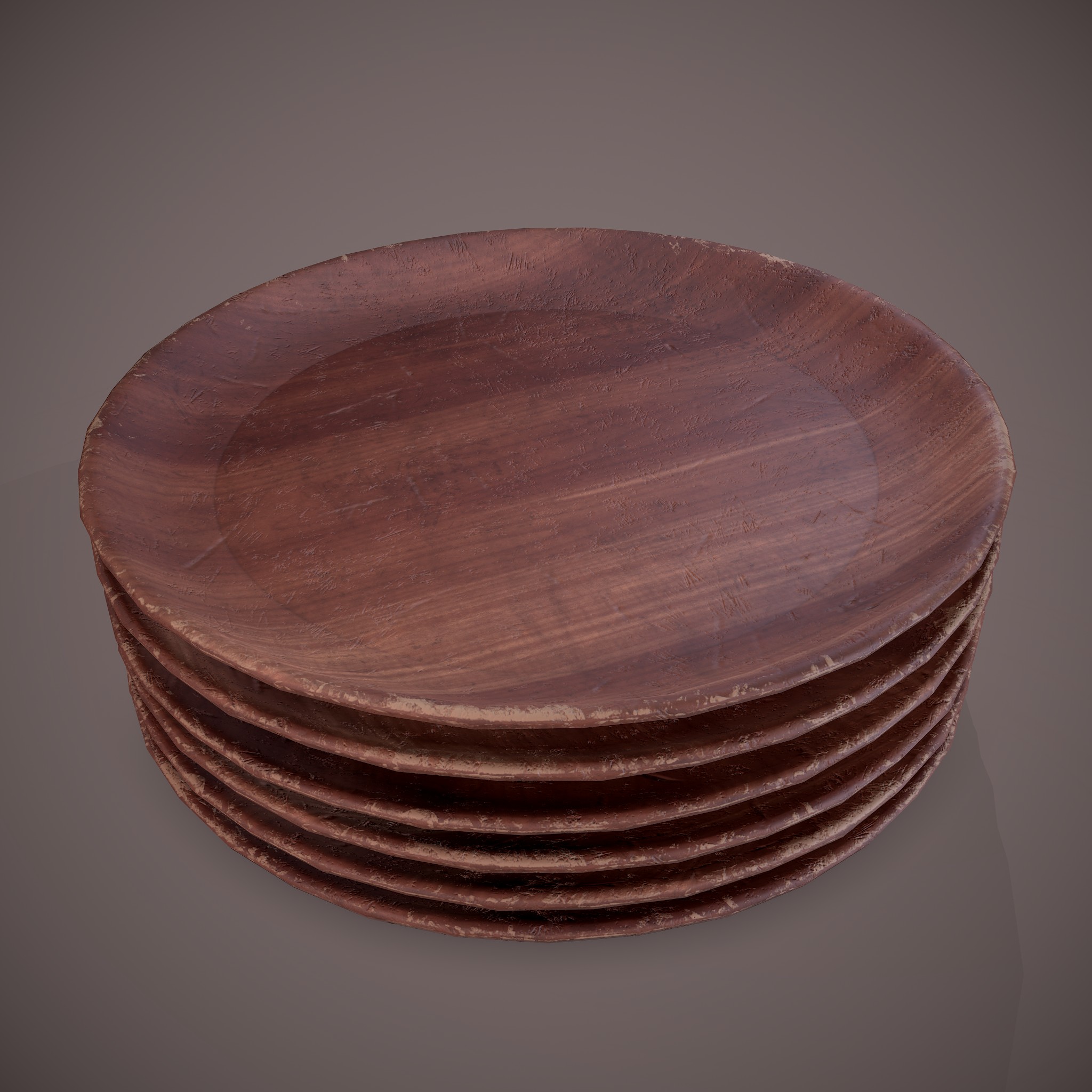 Medieval Tavern Wooden Plate 2 - 3D Model by Get Dead Entertainment