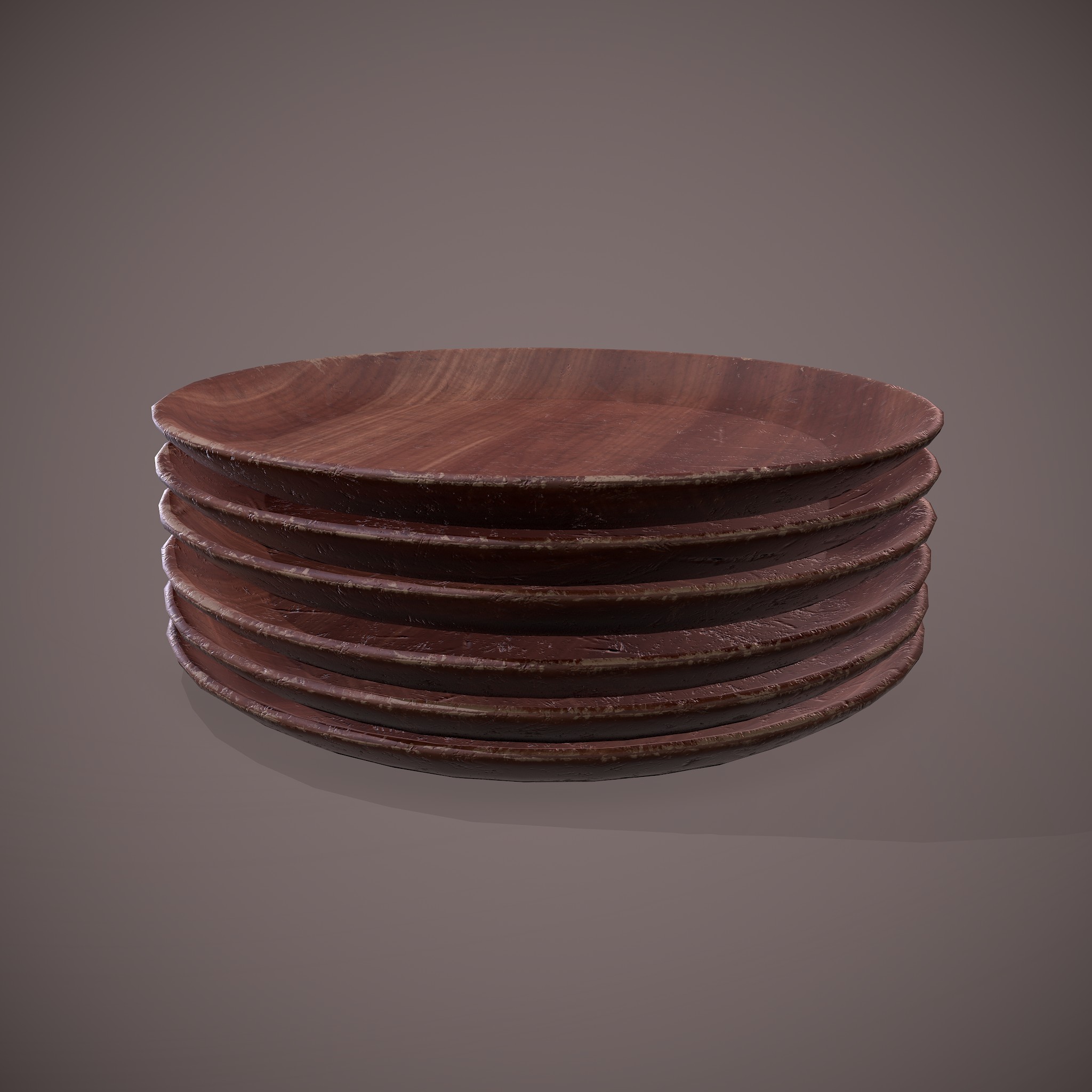 Medieval Tavern Wooden Plate 2 - 3D Model by Get Dead Entertainment