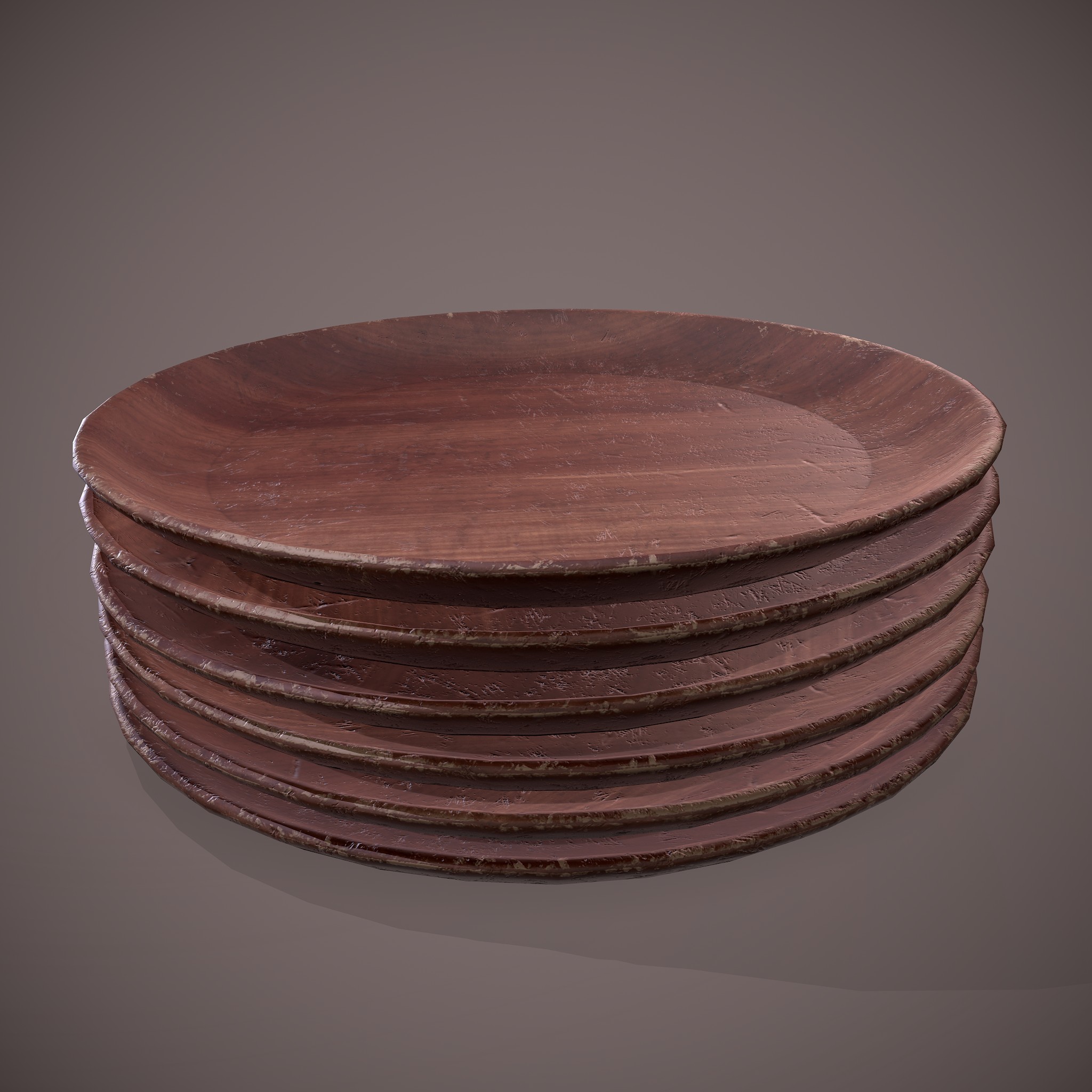 Medieval Tavern Wooden Plate 2 - 3D Model by Get Dead Entertainment