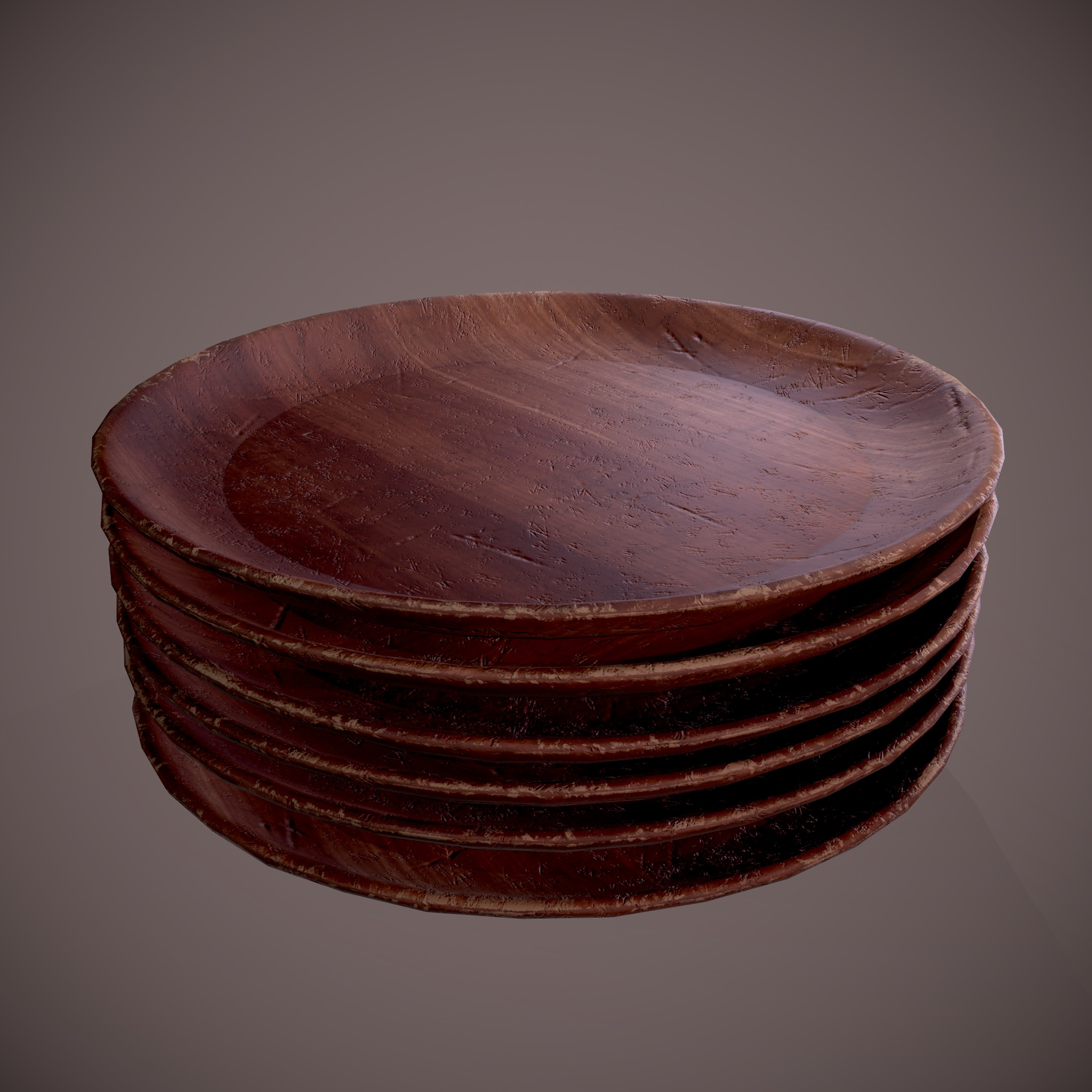 Medieval Tavern Wooden Plate 2 - 3D Model by Get Dead Entertainment