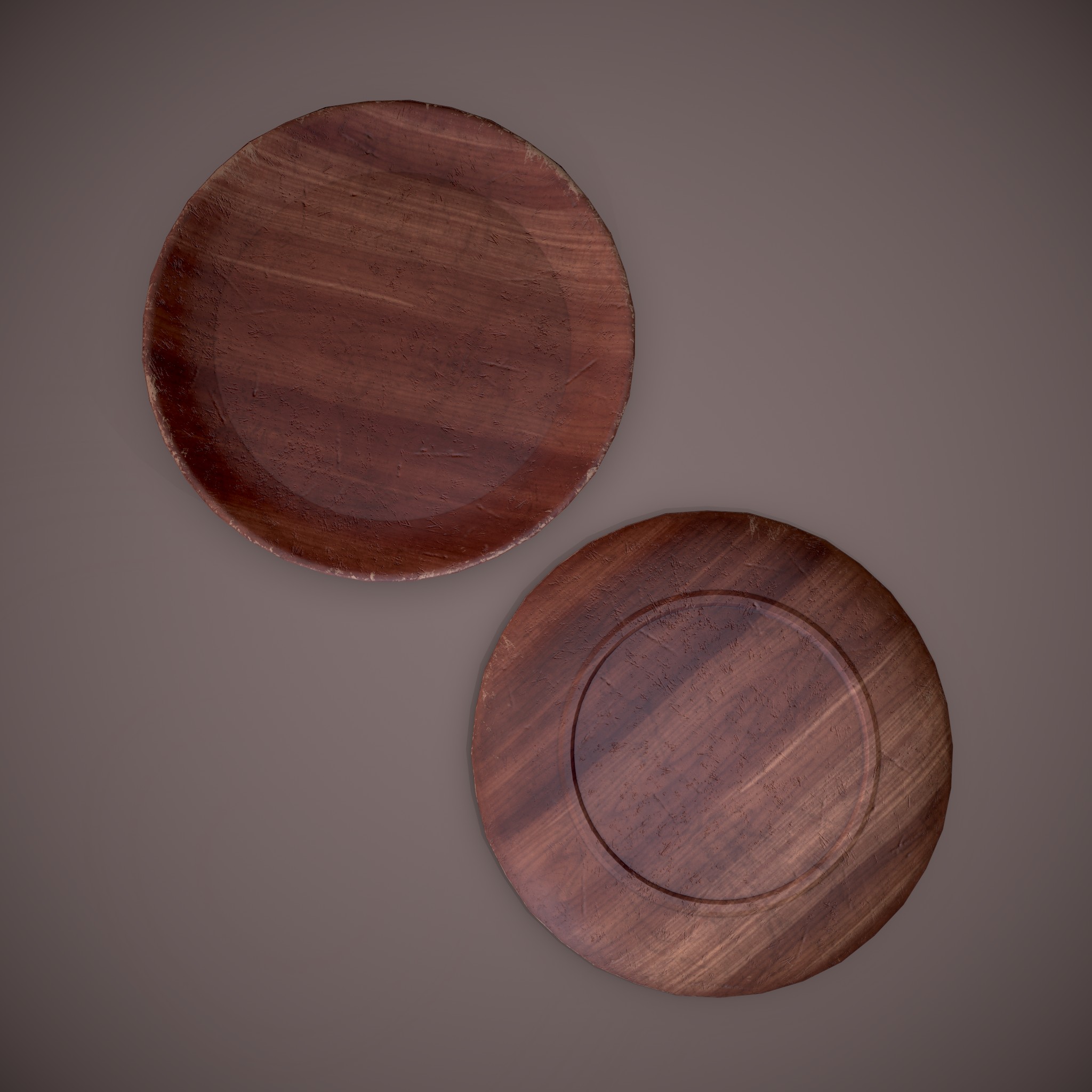 Medieval Tavern Wooden Plate 2 - 3D Model by Get Dead Entertainment