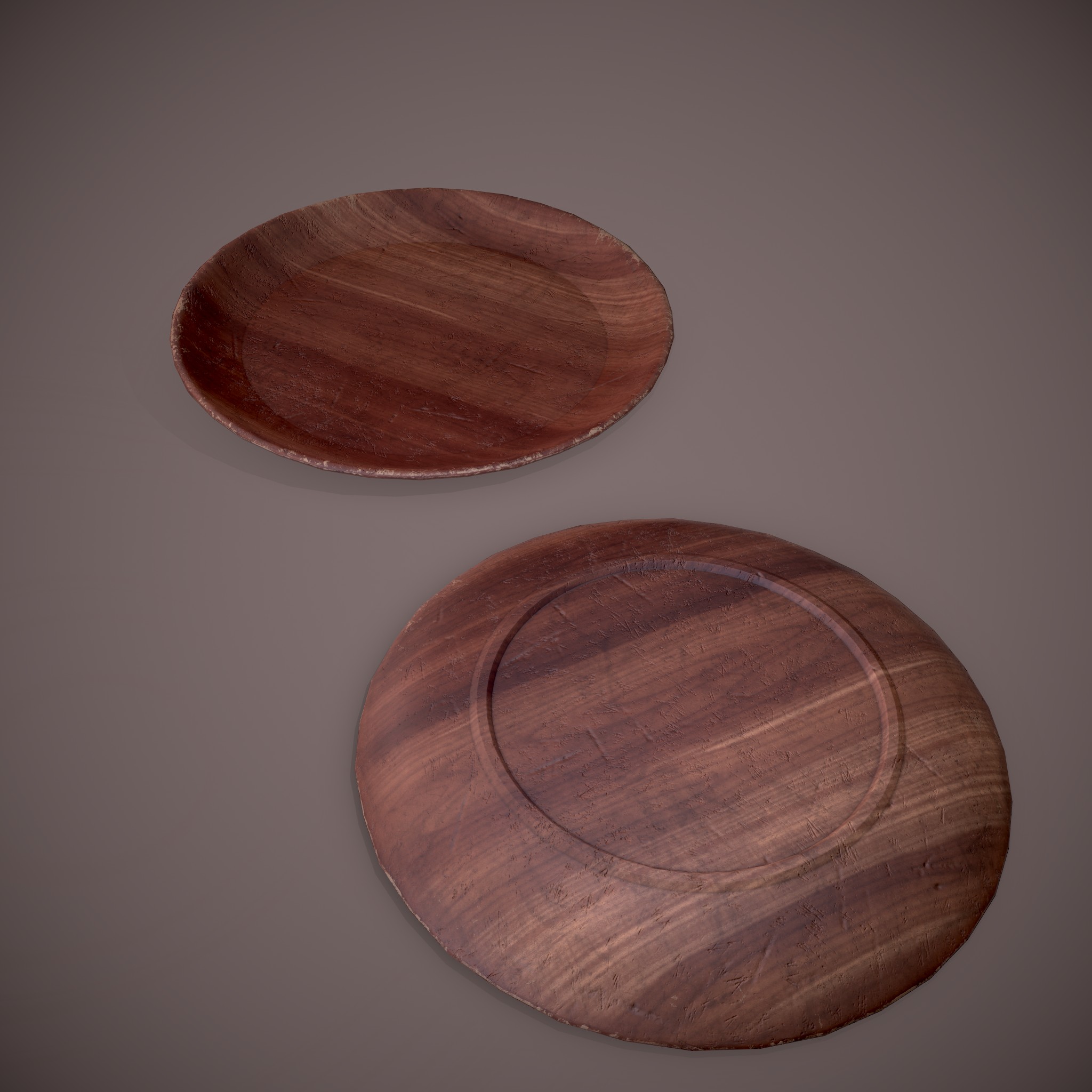 Medieval Tavern Wooden Plate 2 - 3D Model by Get Dead Entertainment