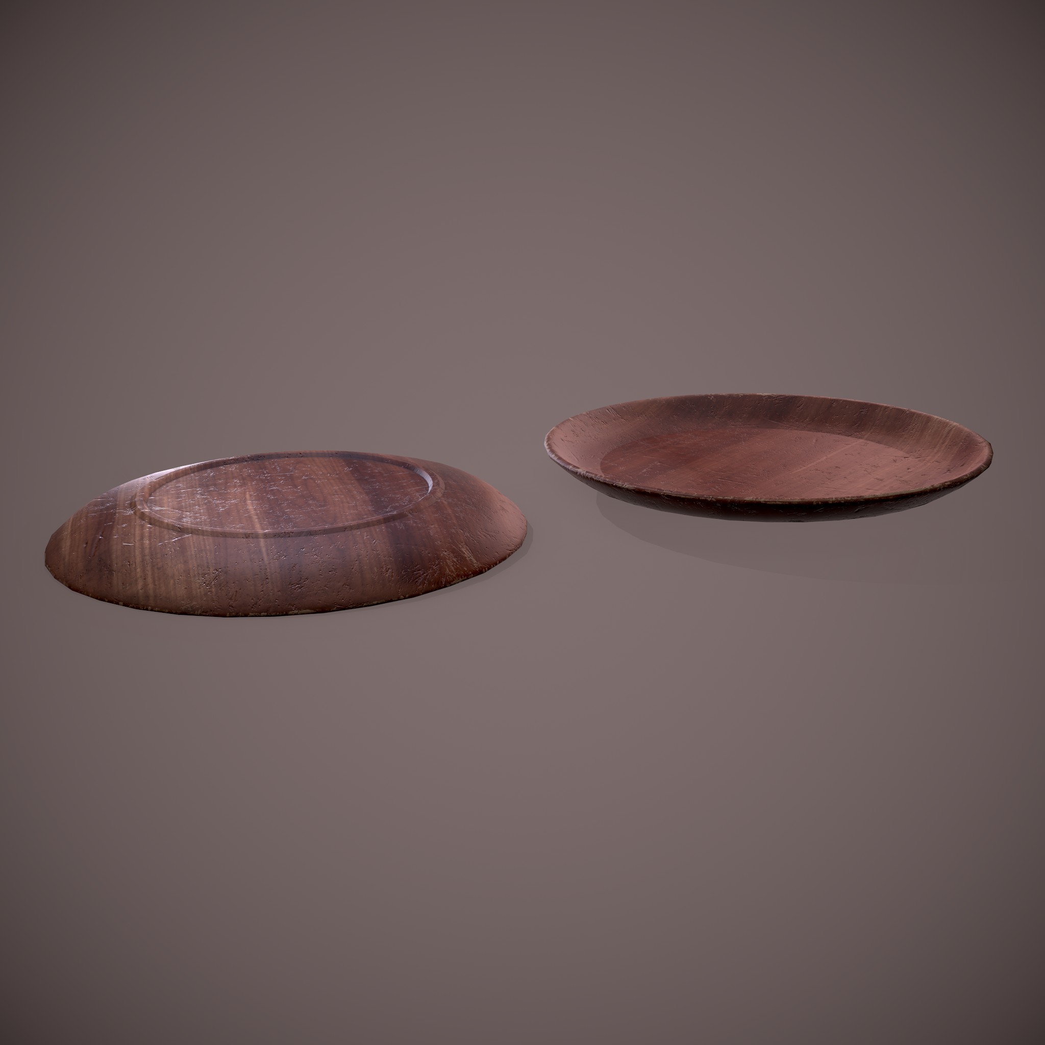 Medieval Tavern Wooden Plate 2 - 3D Model by Get Dead Entertainment