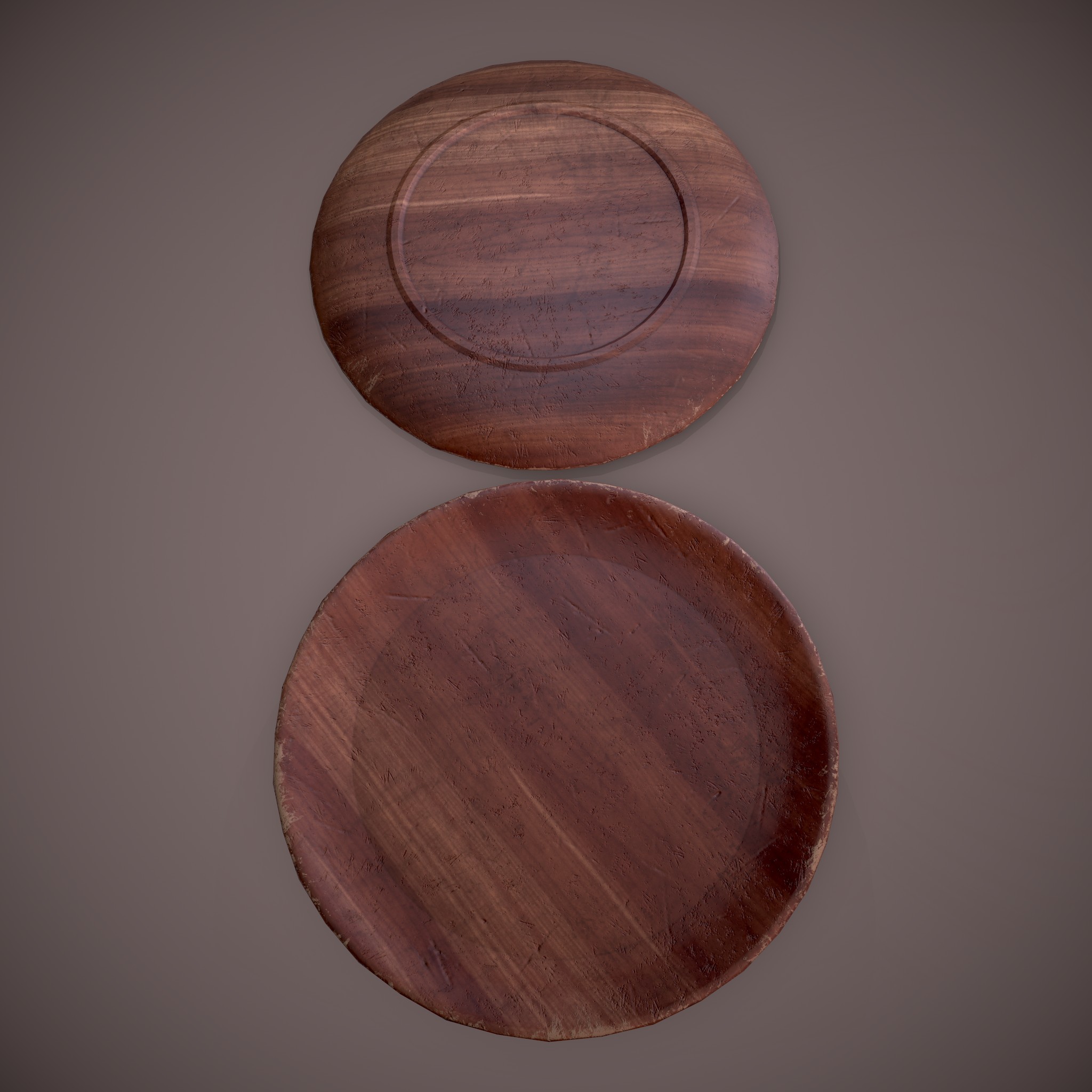 Medieval Tavern Wooden Plate 2 - 3D Model by Get Dead Entertainment