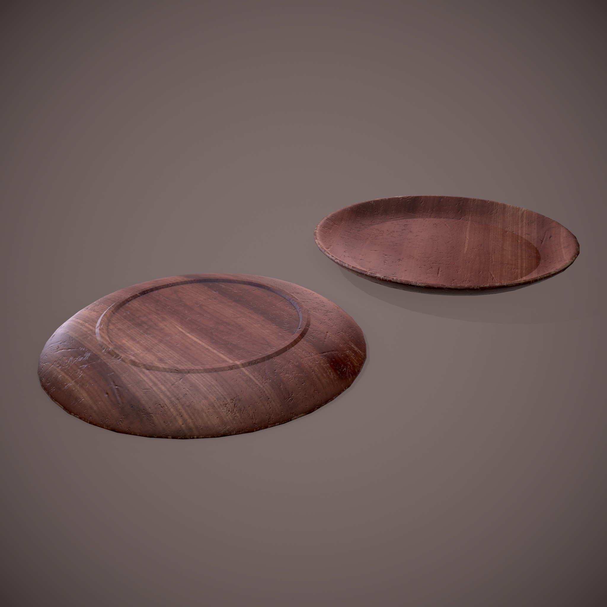 Medieval Tavern Wooden Plate 2 - 3D Model by Get Dead Entertainment