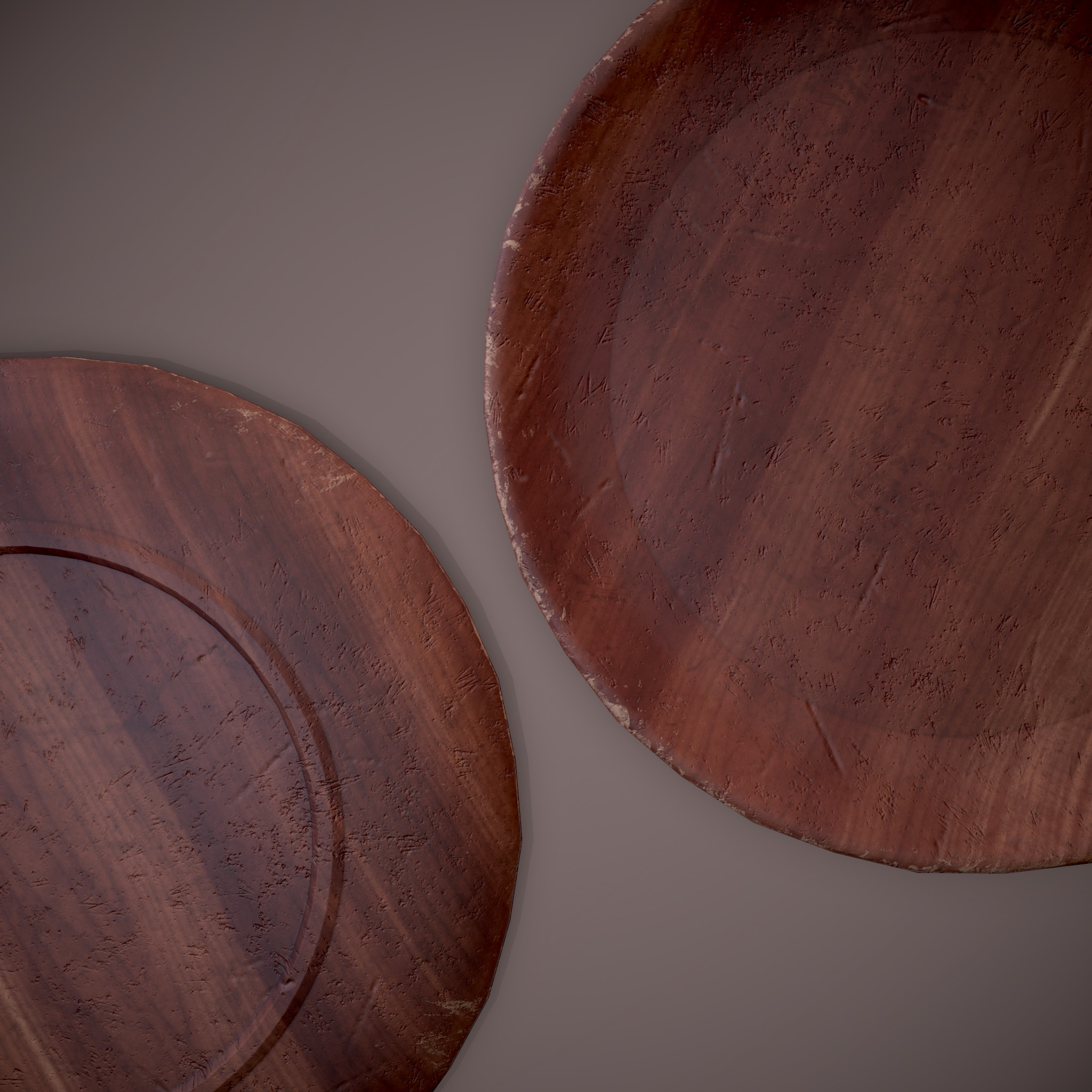 Medieval Tavern Wooden Plate 2 - 3D Model by Get Dead Entertainment