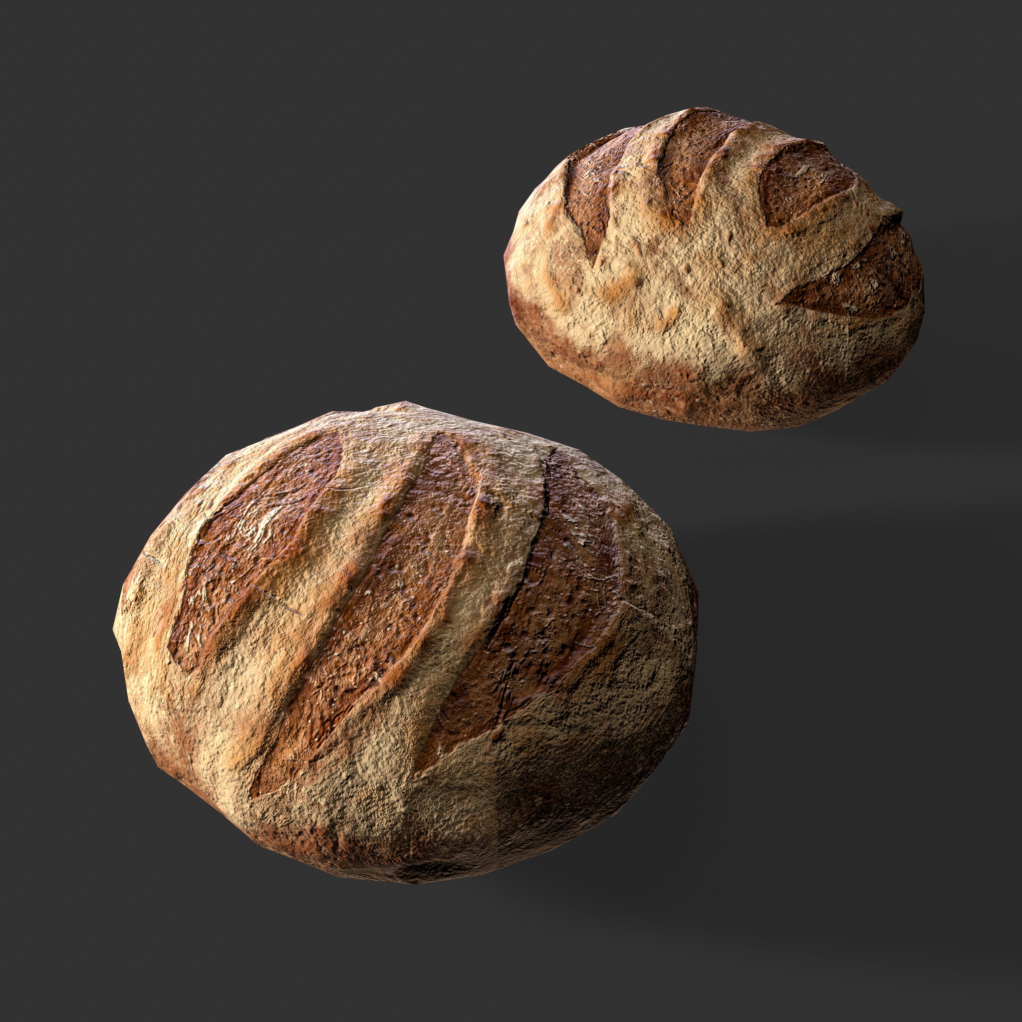 Medieval Toasted Bread - 3D Model by Get Dead Entertainment