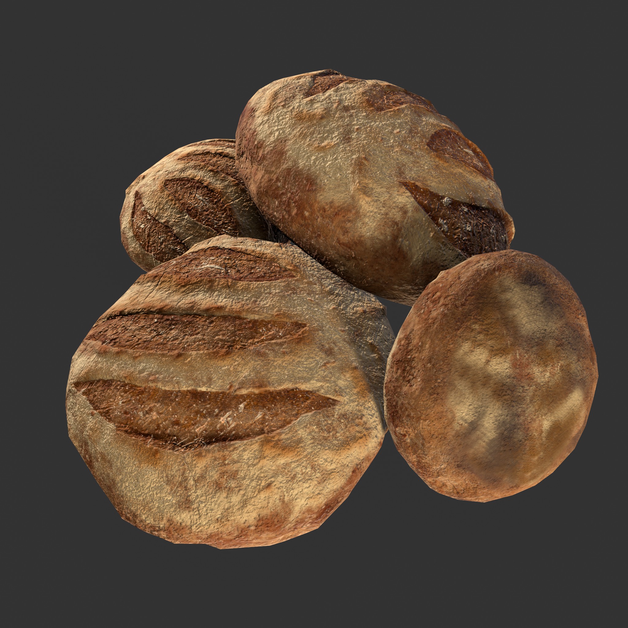 Medieval Toasted Bread - 3D Model by Get Dead Entertainment