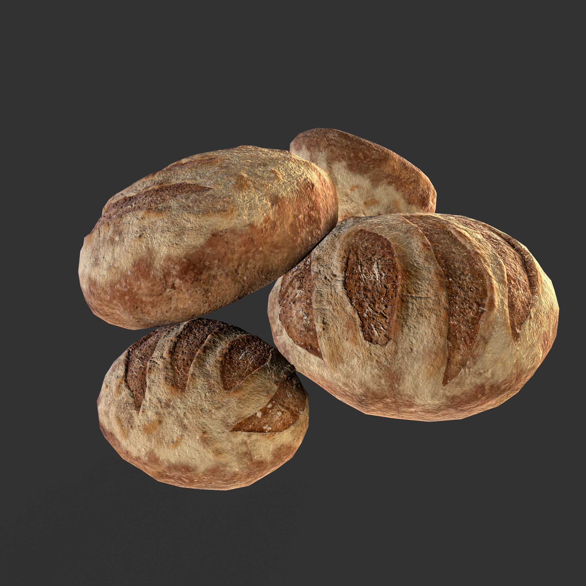 Medieval Toasted Bread - 3D Model by Get Dead Entertainment