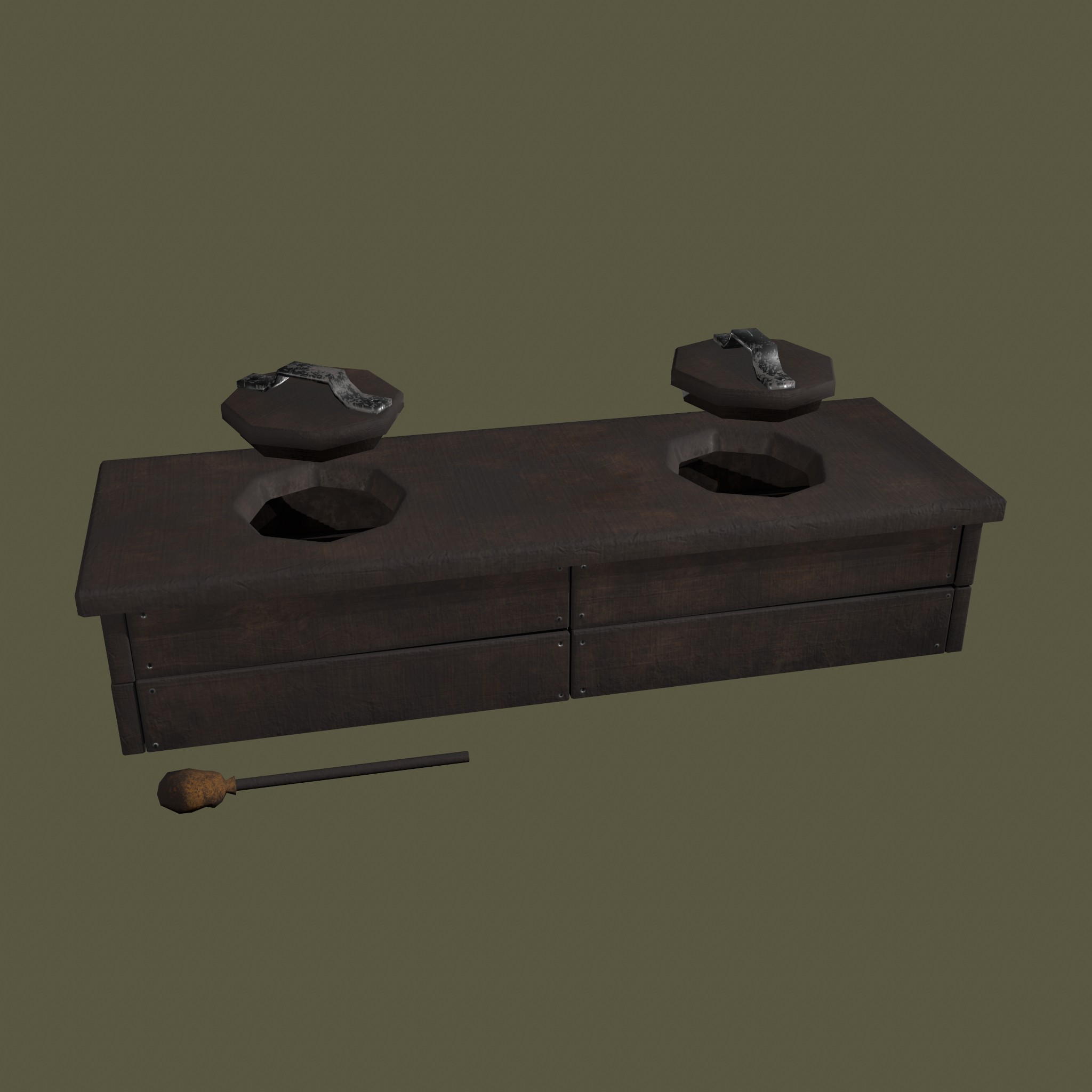 Medieval Toilet - 3D Model by Get Dead Entertainment