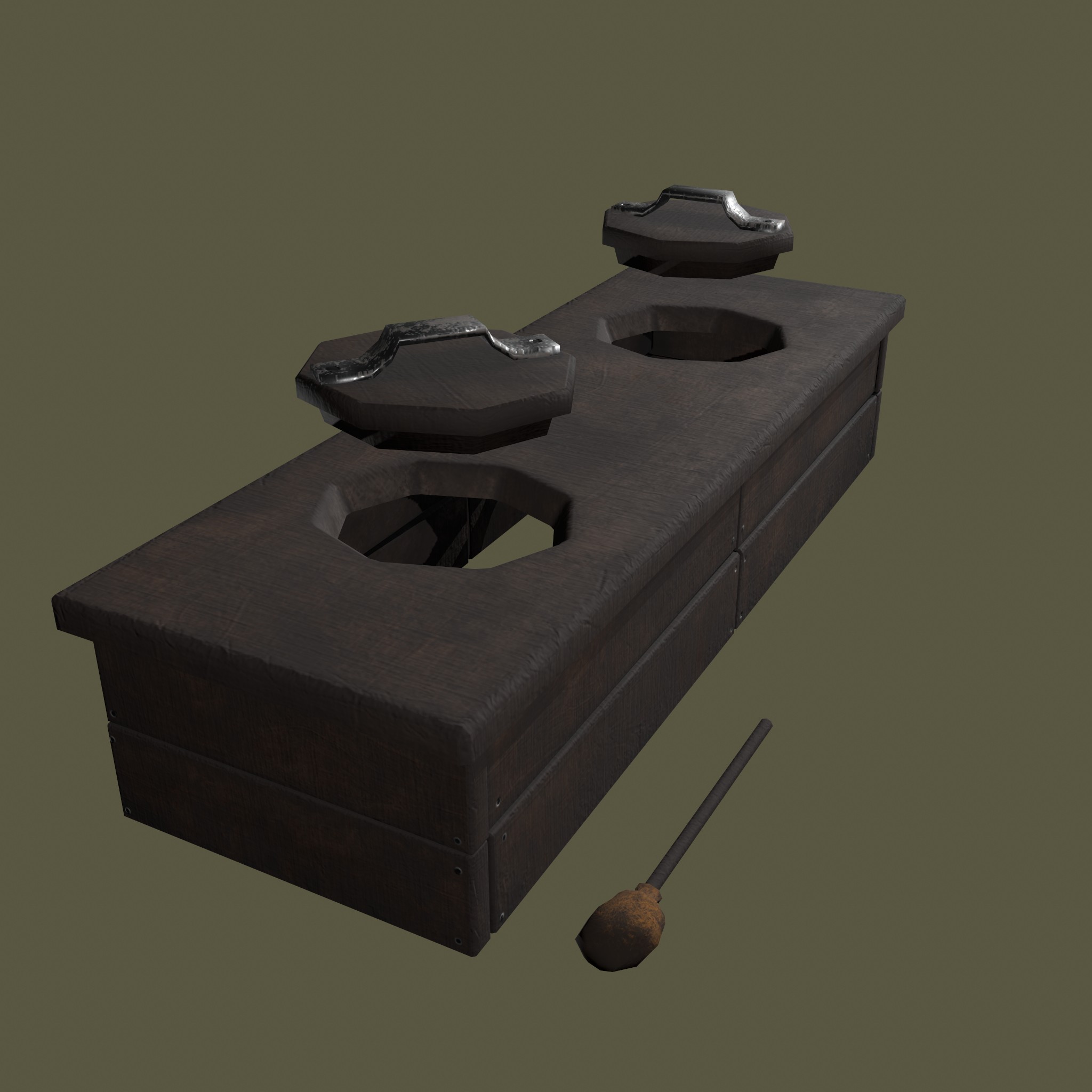 Medieval Toilet - 3D Model by Get Dead Entertainment