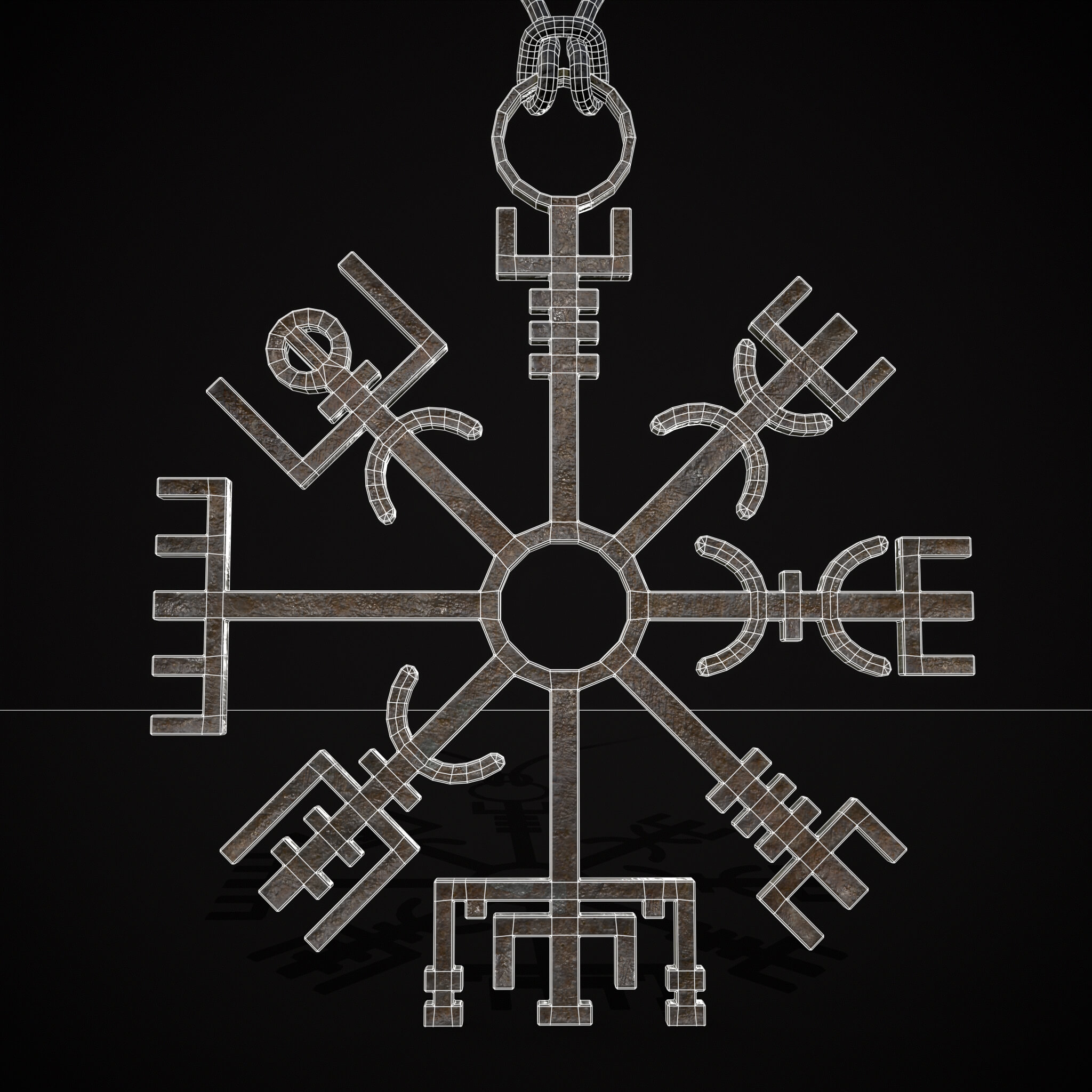 Medieval Viking Compass Necklace - 3D Model by Get Dead Entertainment