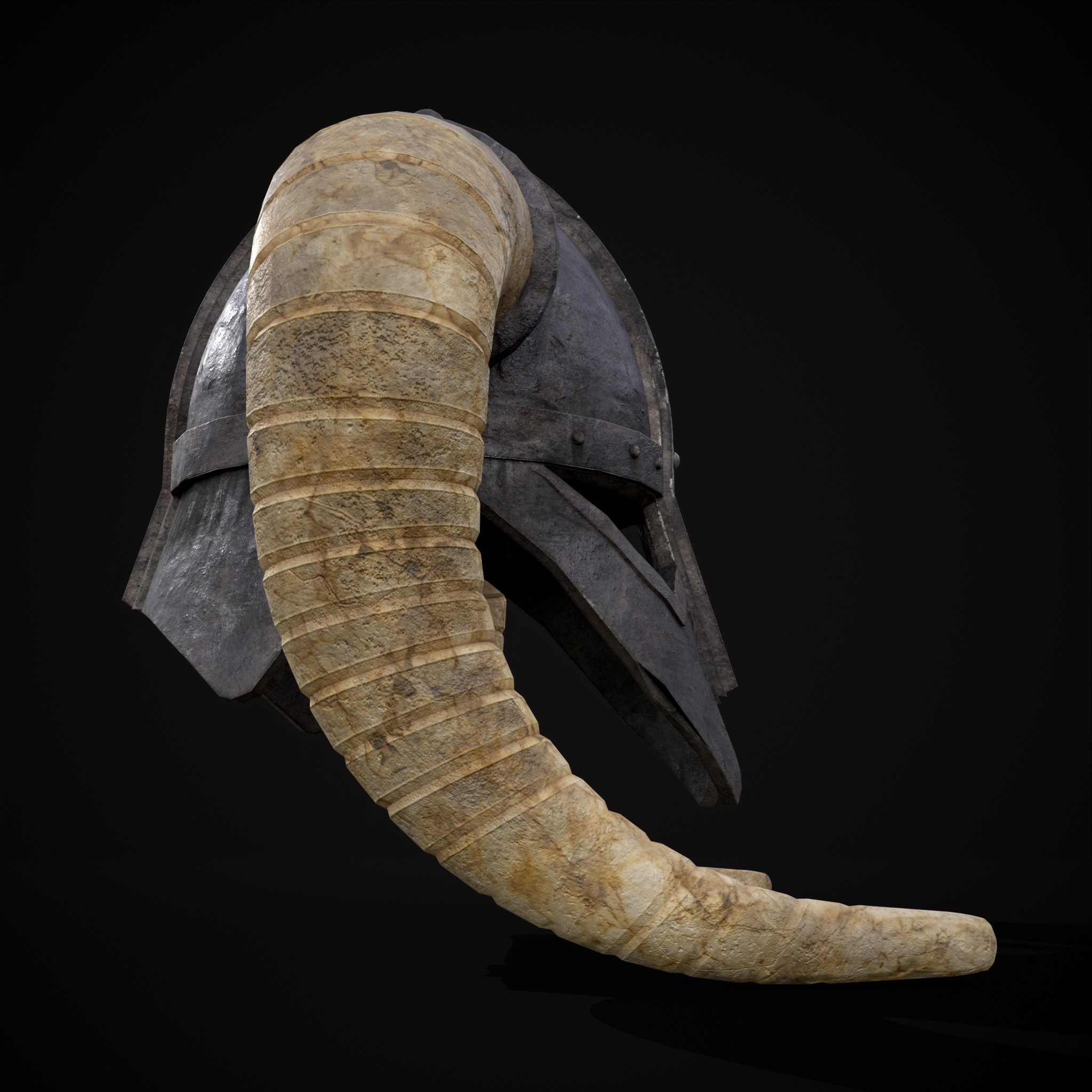Medieval Viking Horn Helmet - 3D Model by Get Dead Entertainment