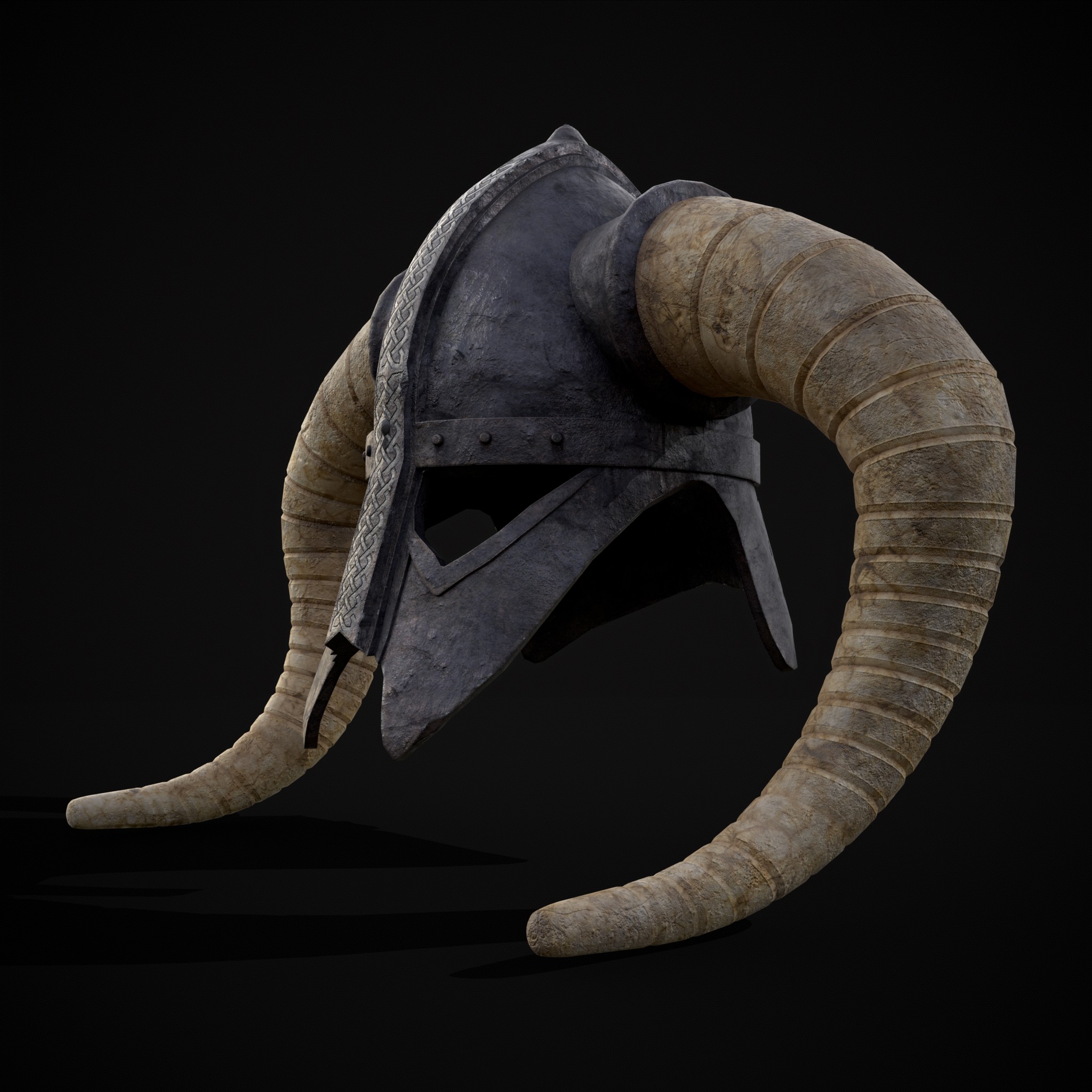 Medieval Viking Horn Helmet - 3D Model by Get Dead Entertainment