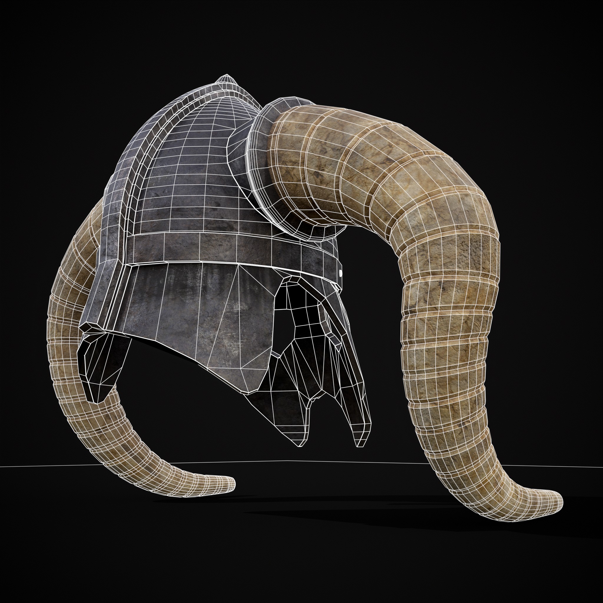 Big Chin Costume Medieval Viking Hon Helmet - 3D Model By Get Dead ...