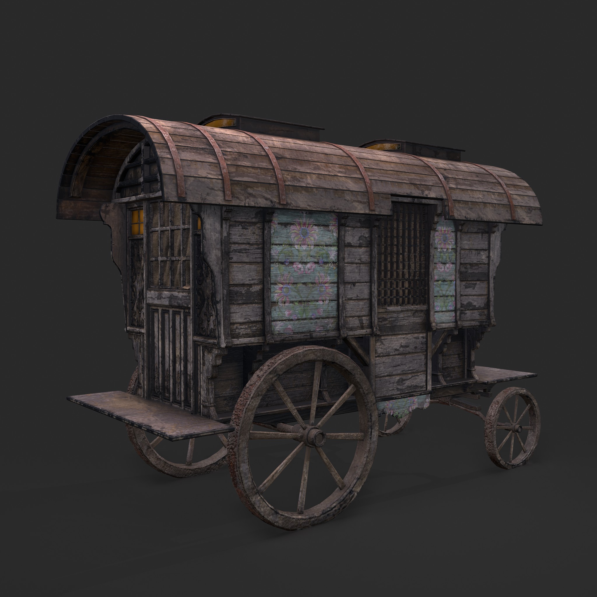 Medieval Merchant Cart