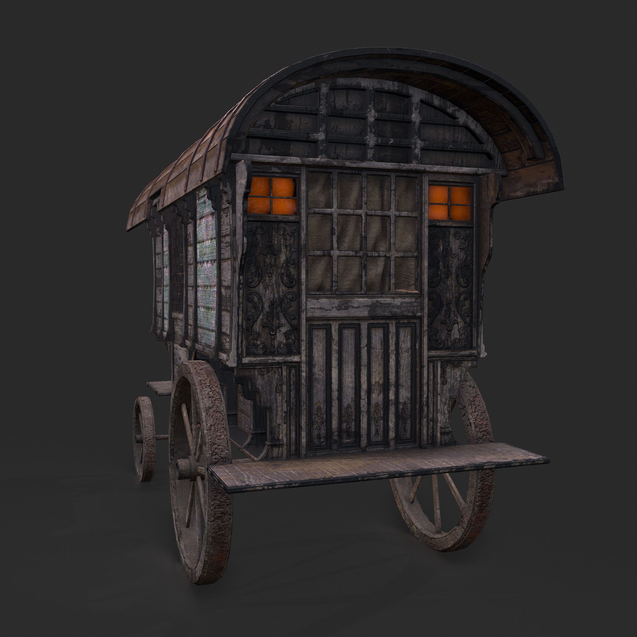 Medieval Wagon - 3D Model by Get Dead Entertainment