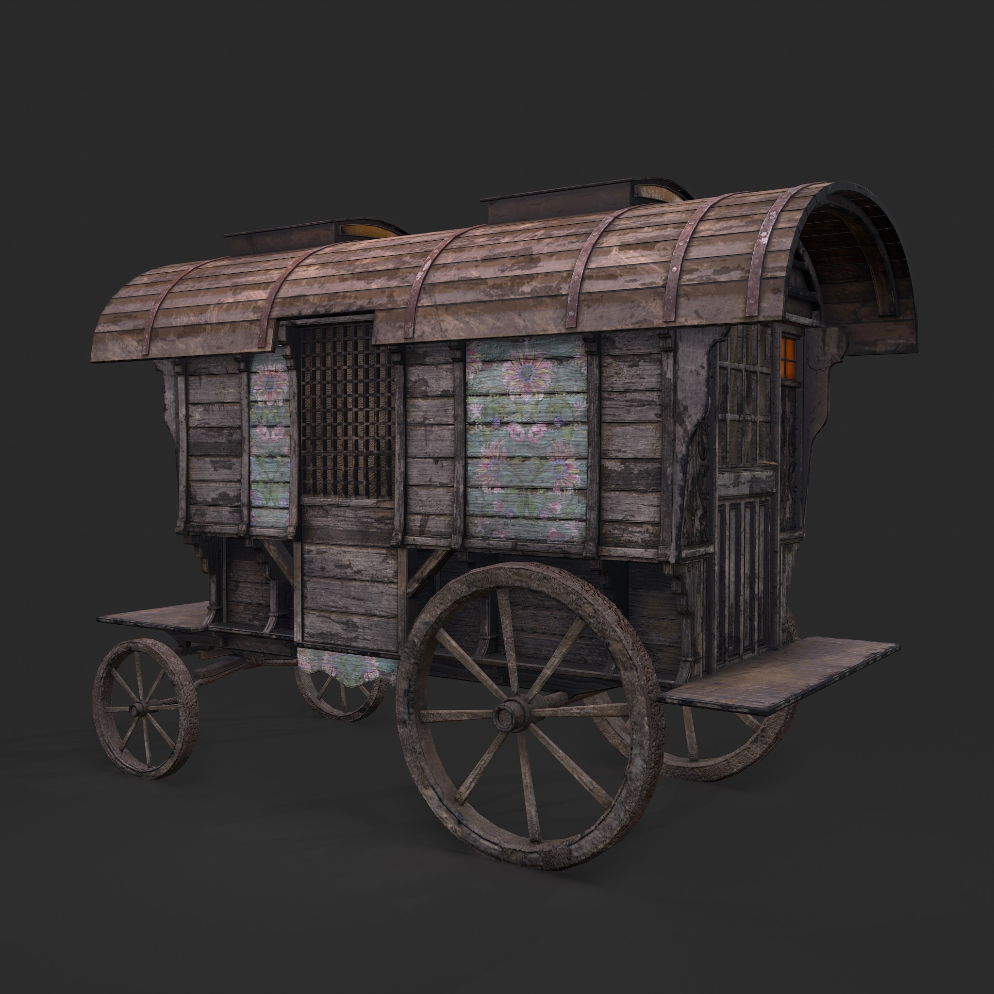 Medieval Wagon - 3D Model by Get Dead Entertainment