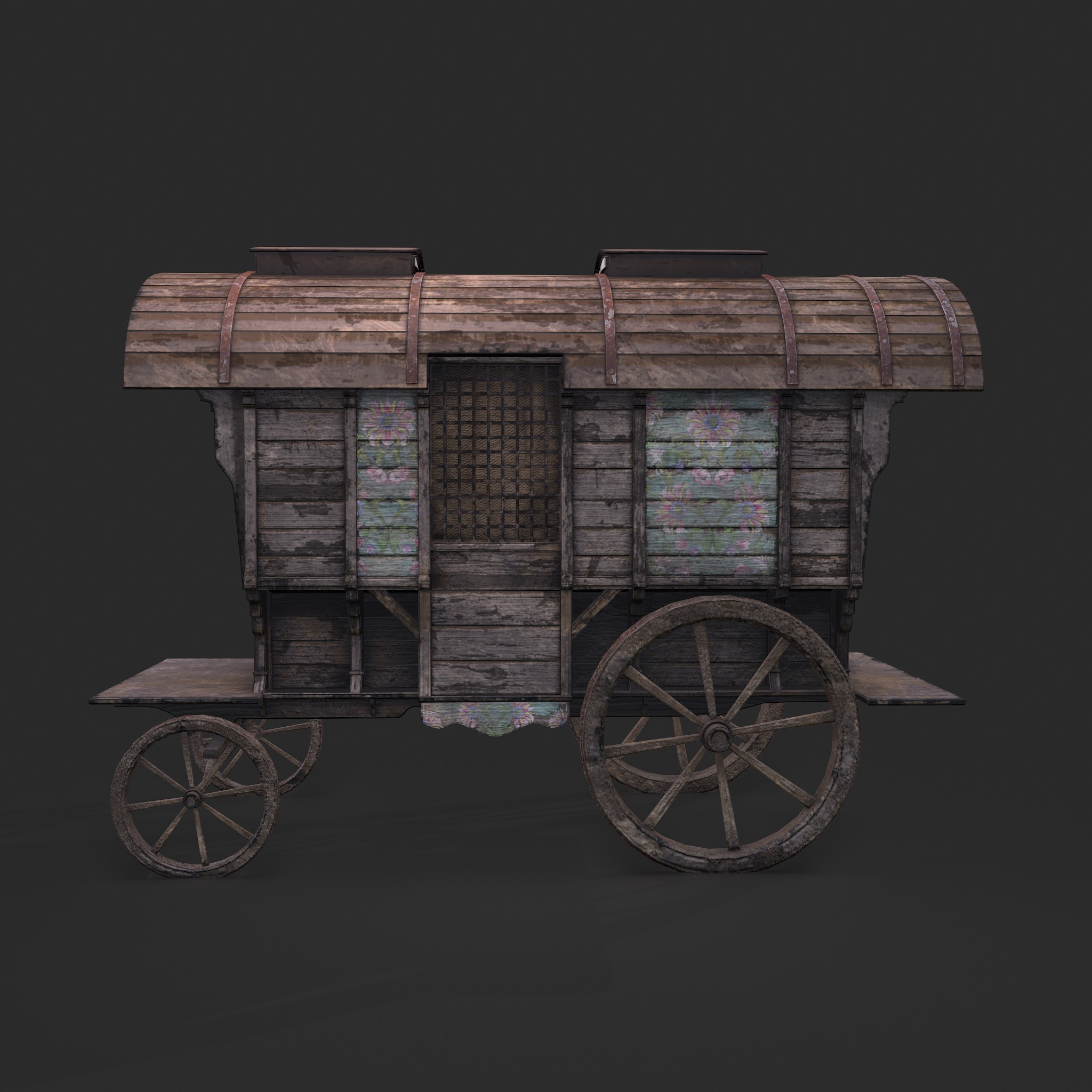 Medieval Wagon - 3D Model by Get Dead Entertainment