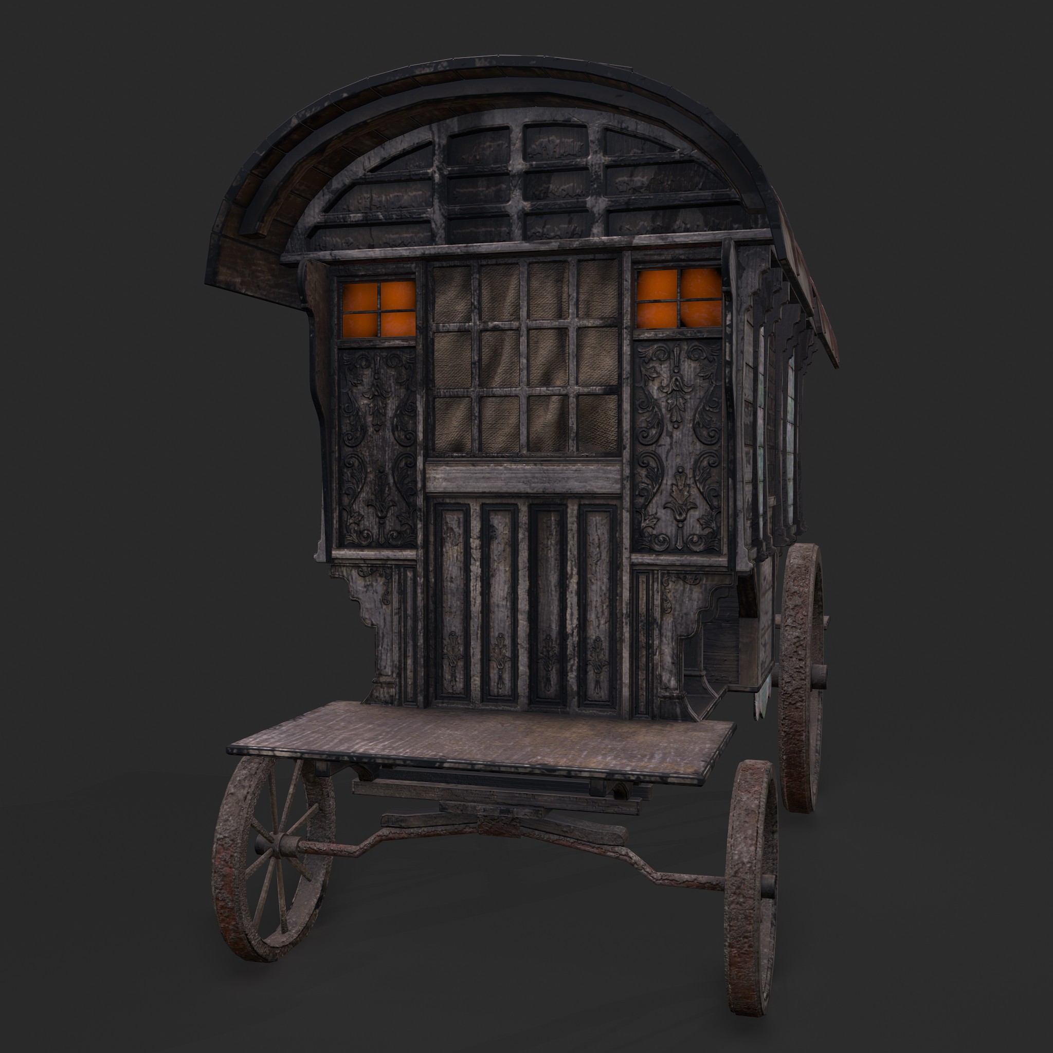 Medieval Wagon - 3D Model by Get Dead Entertainment