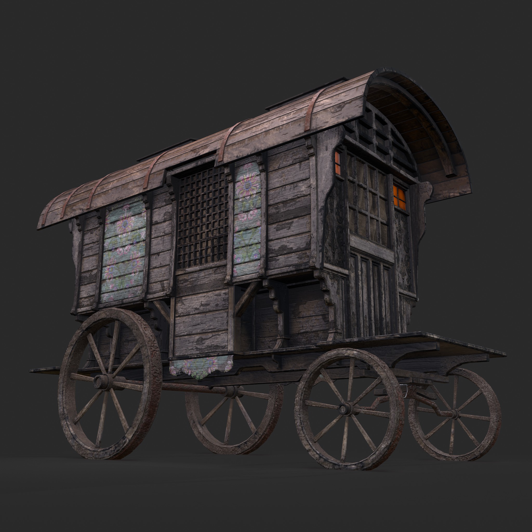 Medieval Wagon - 3D Model by Get Dead Entertainment