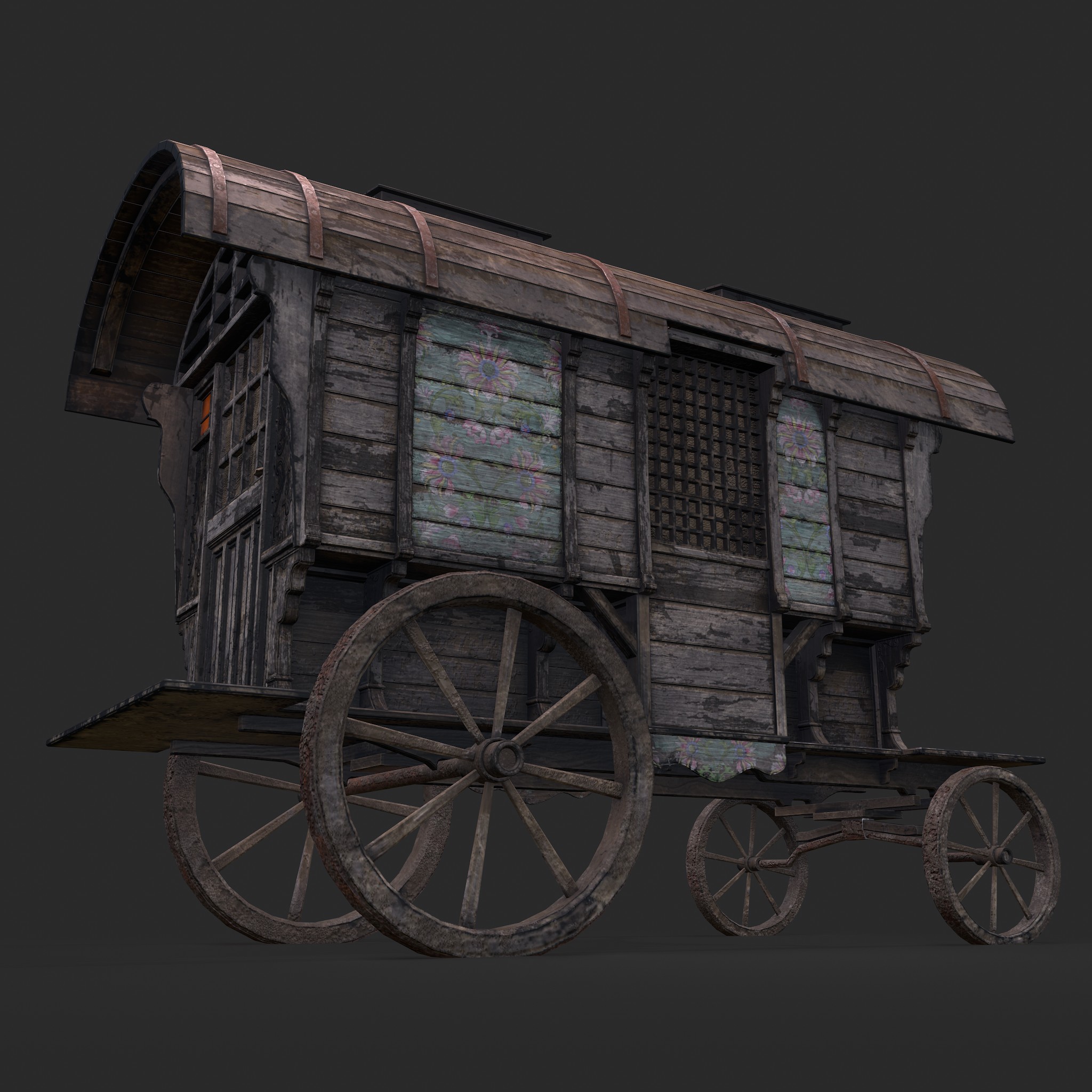 Medieval Wagon - 3D Model by Get Dead Entertainment