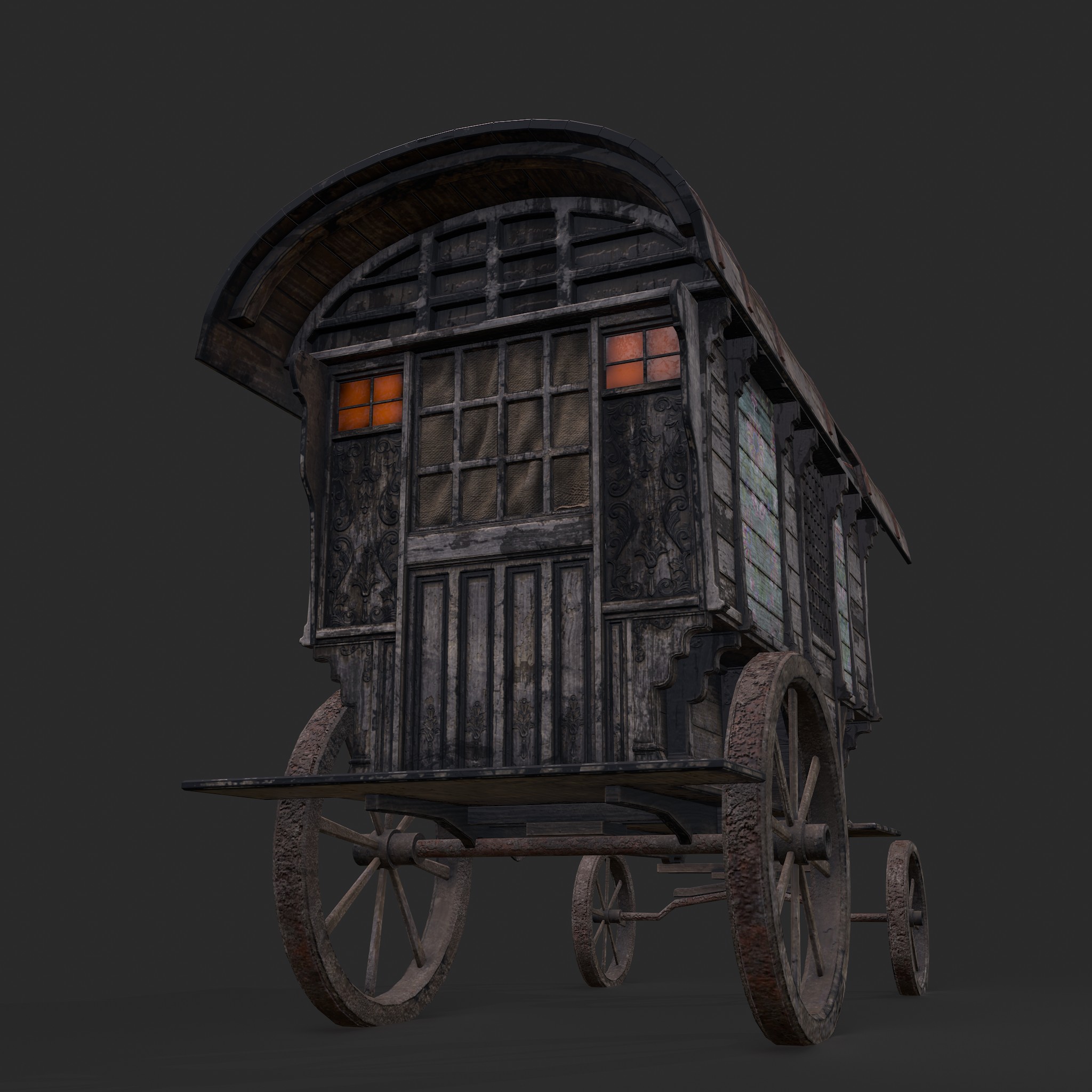 Medieval Wagon - 3D Model by Get Dead Entertainment