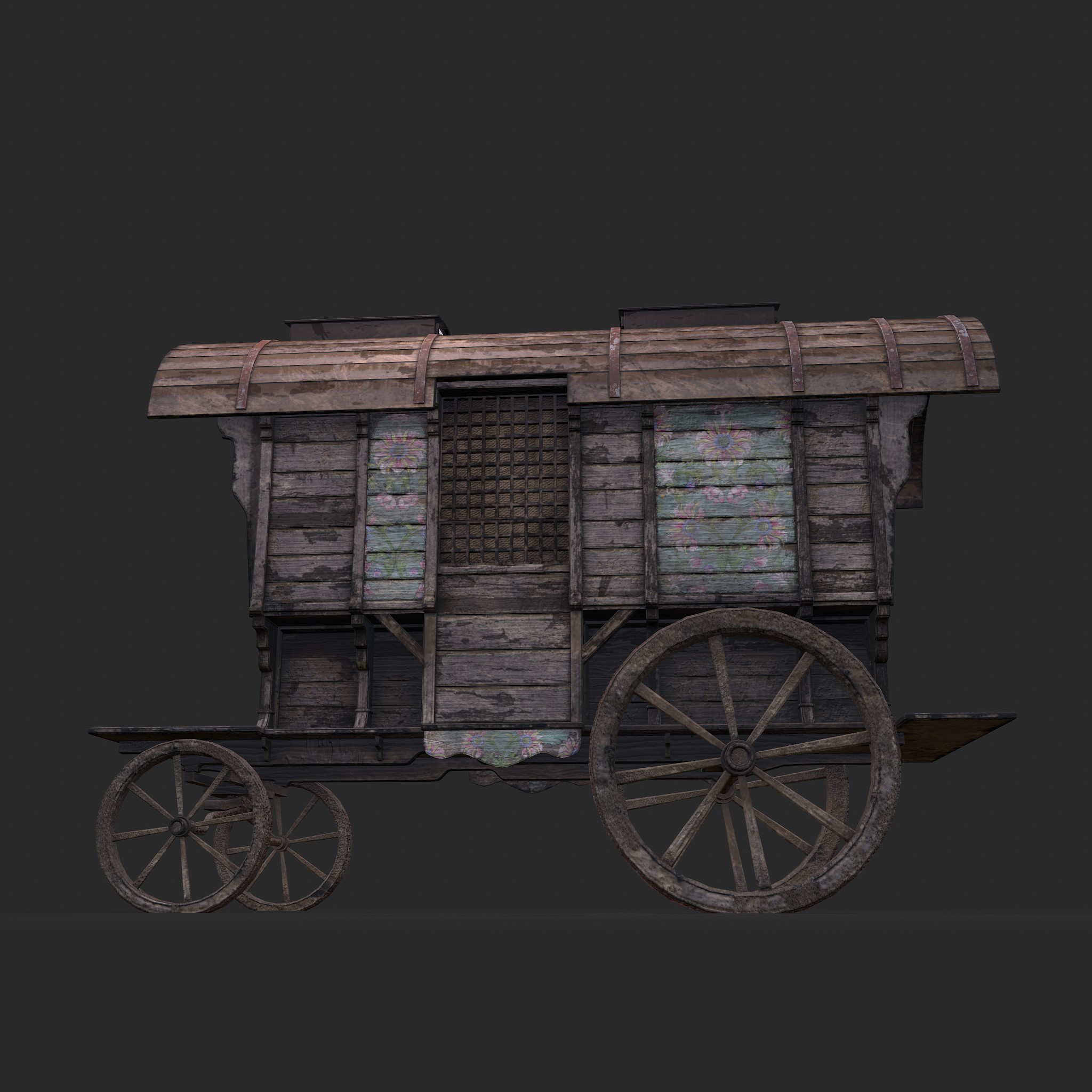 Medieval Wagon - 3D Model by Get Dead Entertainment