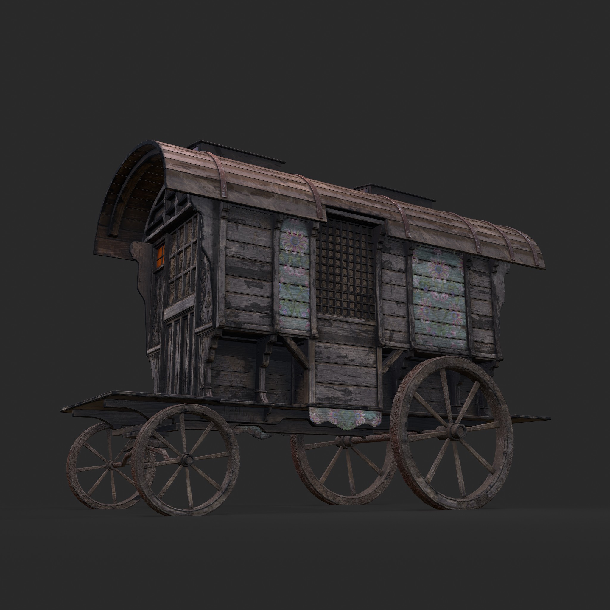 Medieval Wagon - 3D Model by Get Dead Entertainment