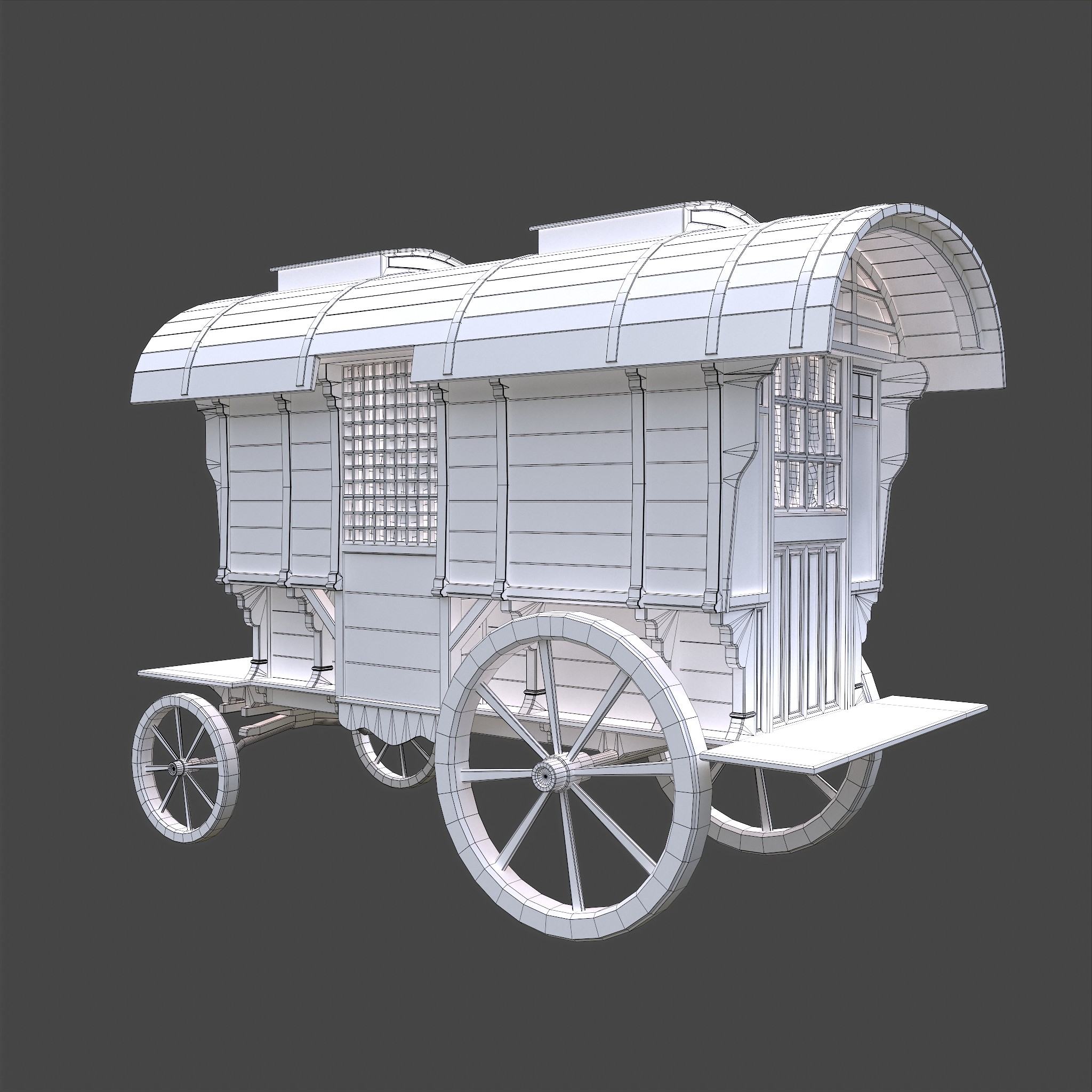 Medieval Wagon - 3D Model by Get Dead Entertainment