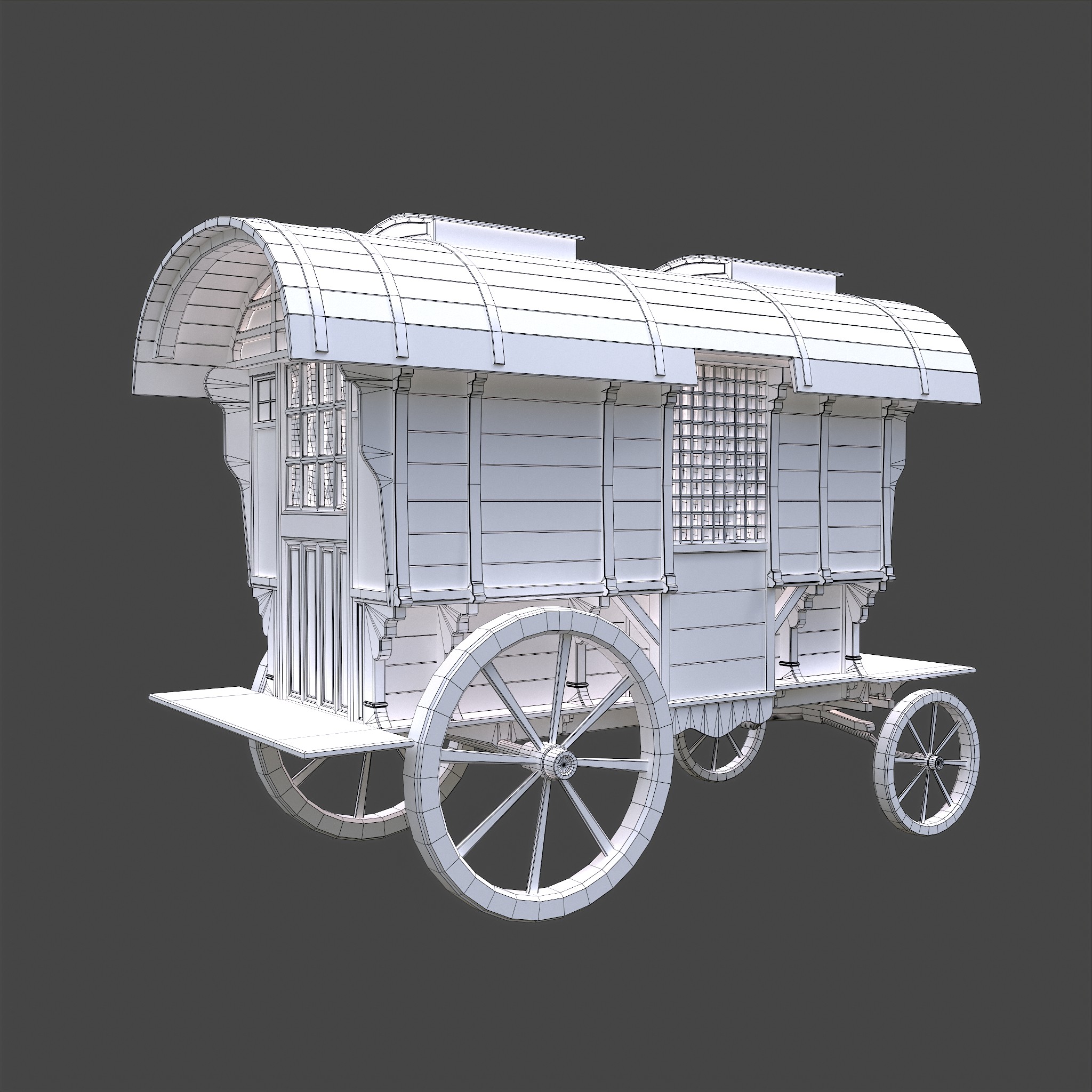 Medieval Wagon - 3D Model by Get Dead Entertainment