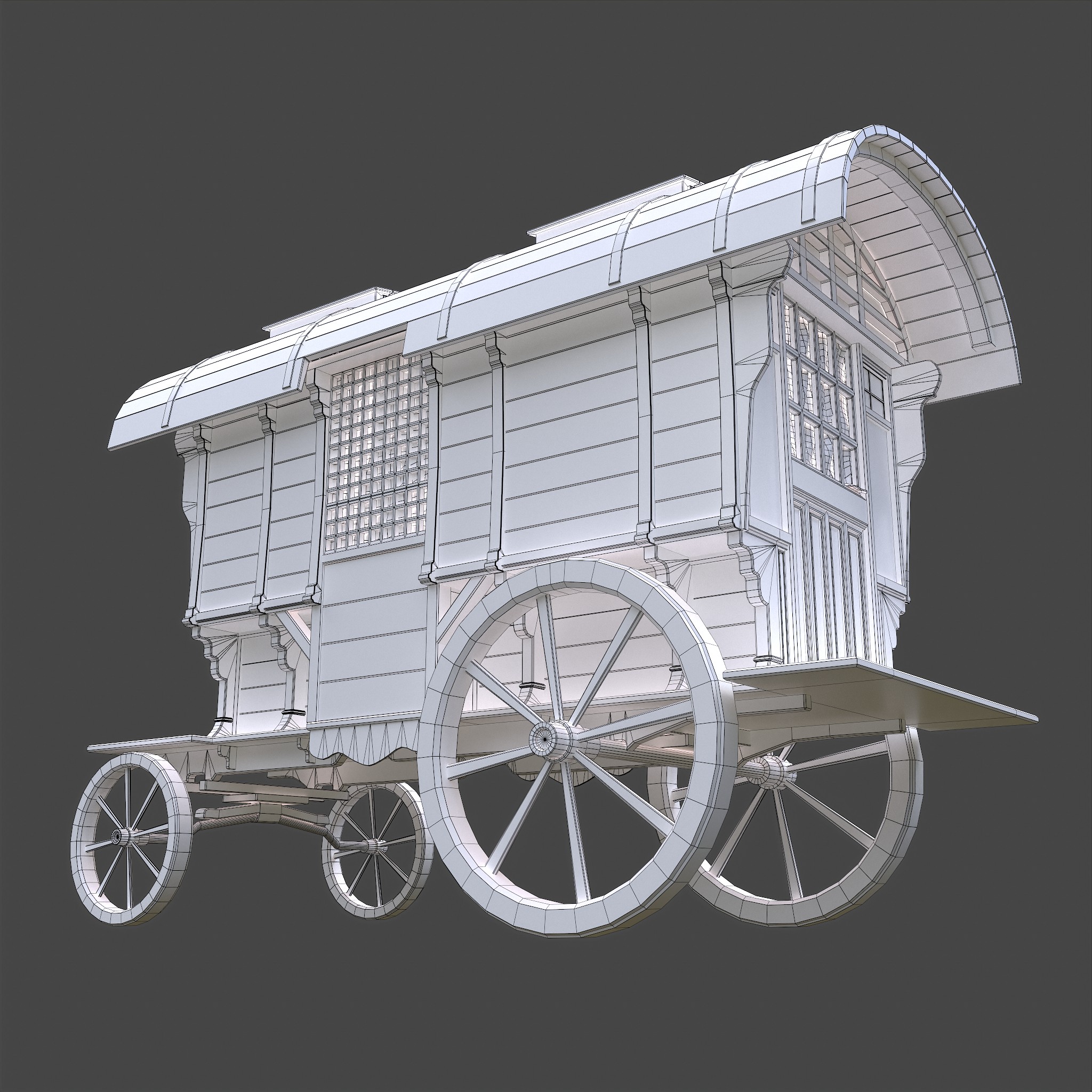 Medieval Wagon - 3D Model by Get Dead Entertainment