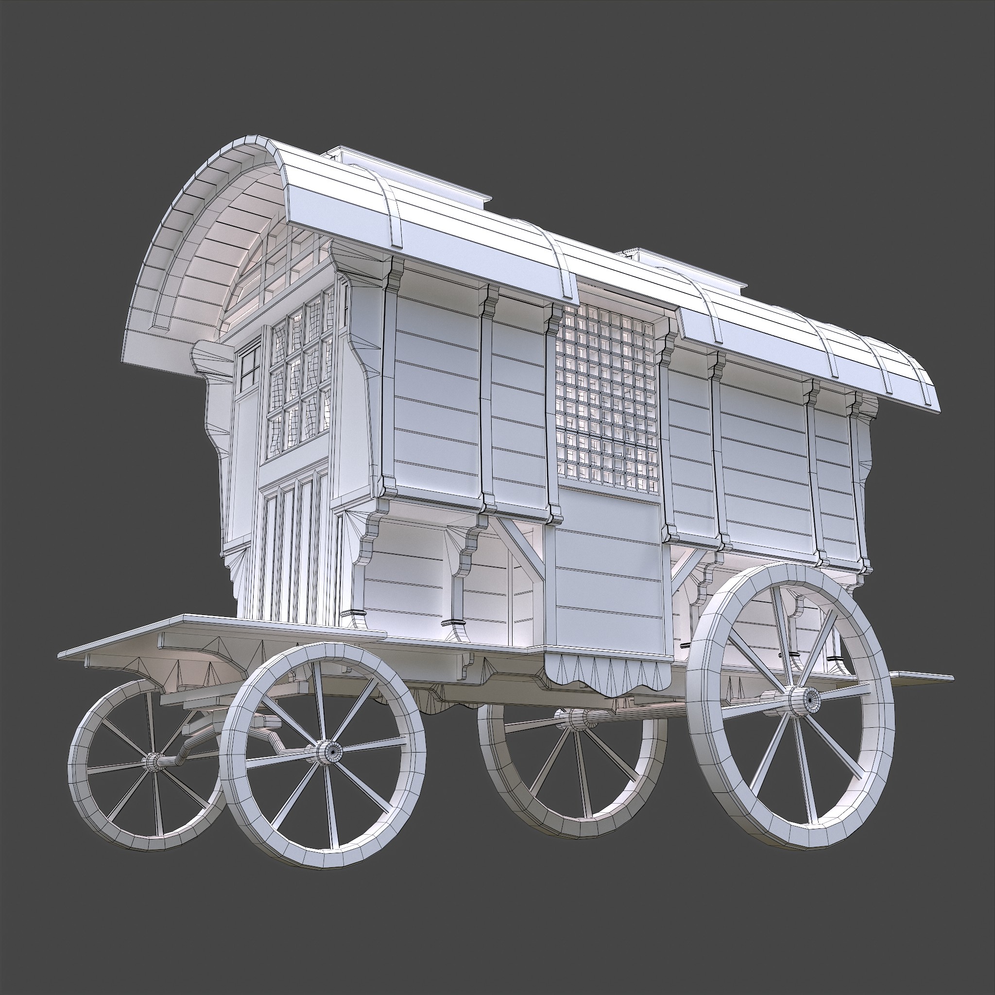 Medieval Wagon - 3D Model by Get Dead Entertainment