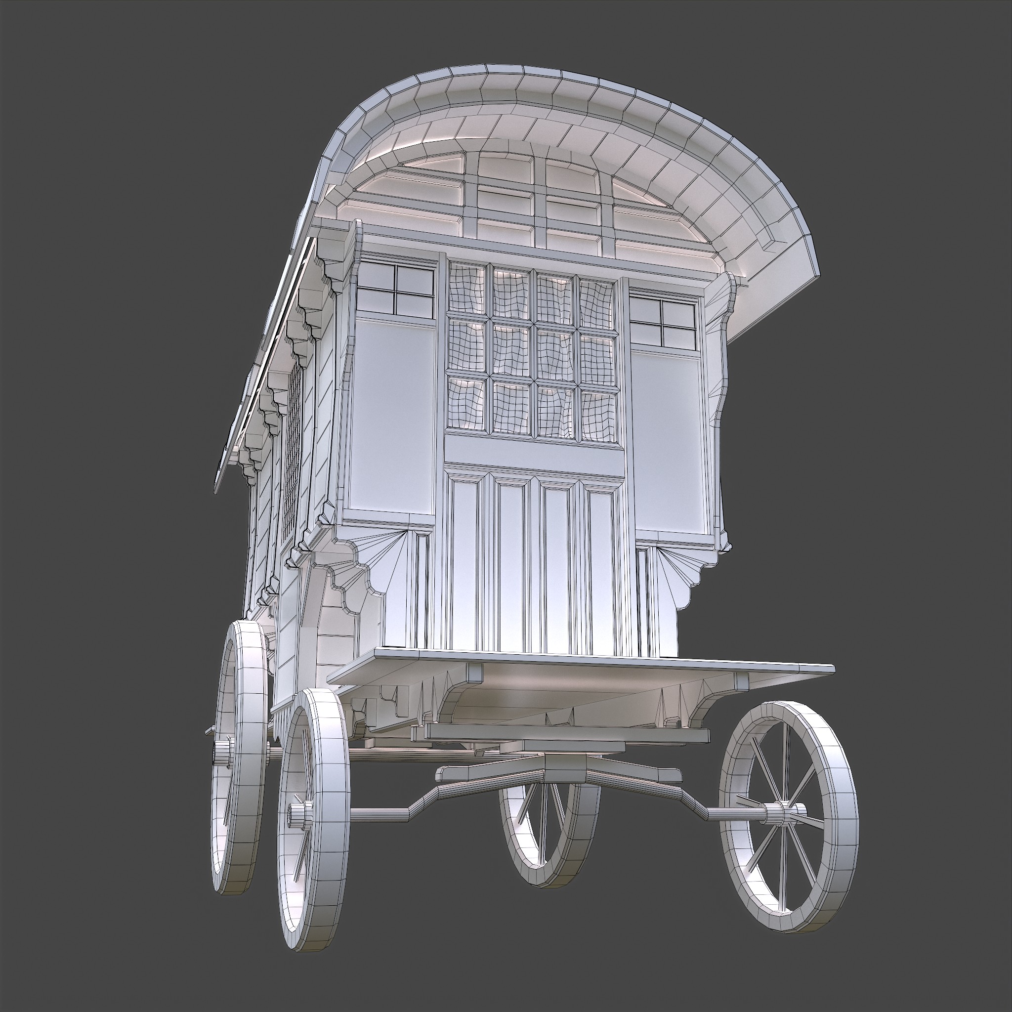 Medieval Wagon - 3D Model by Get Dead Entertainment