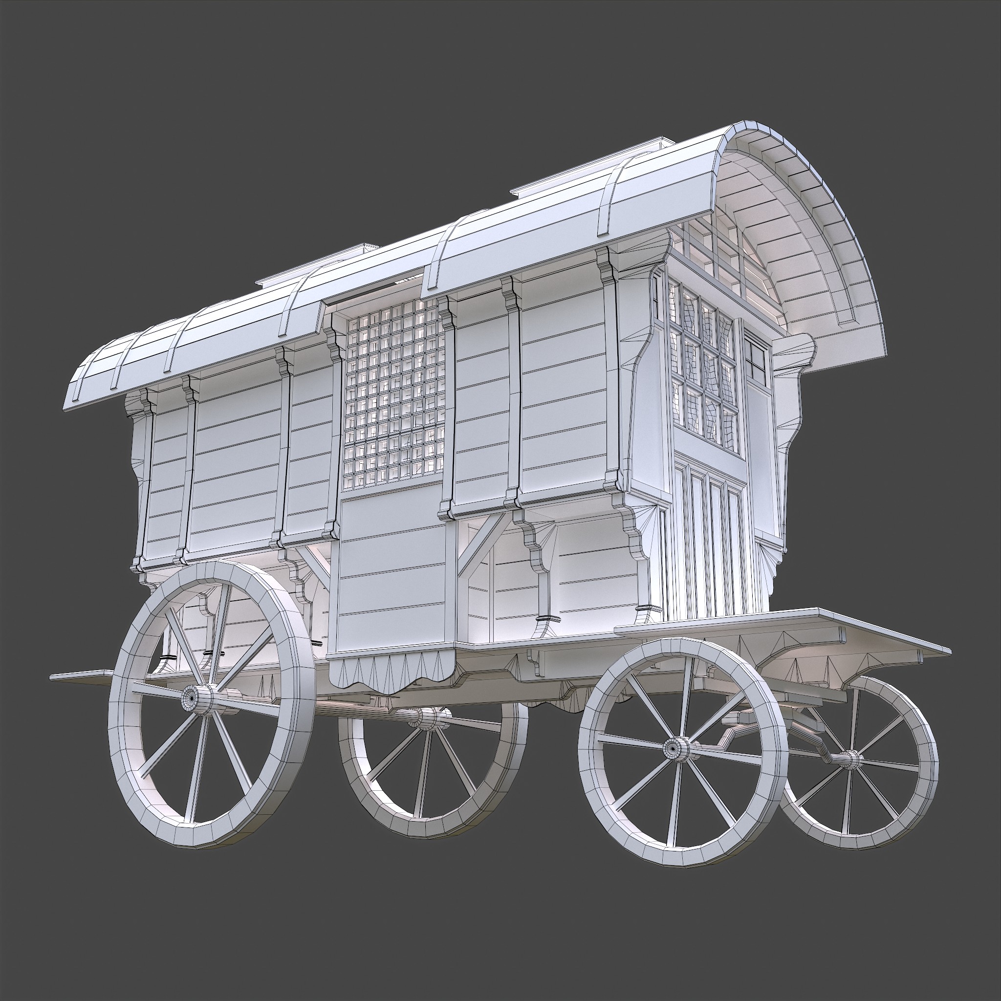 Medieval Wagon - 3D Model by Get Dead Entertainment