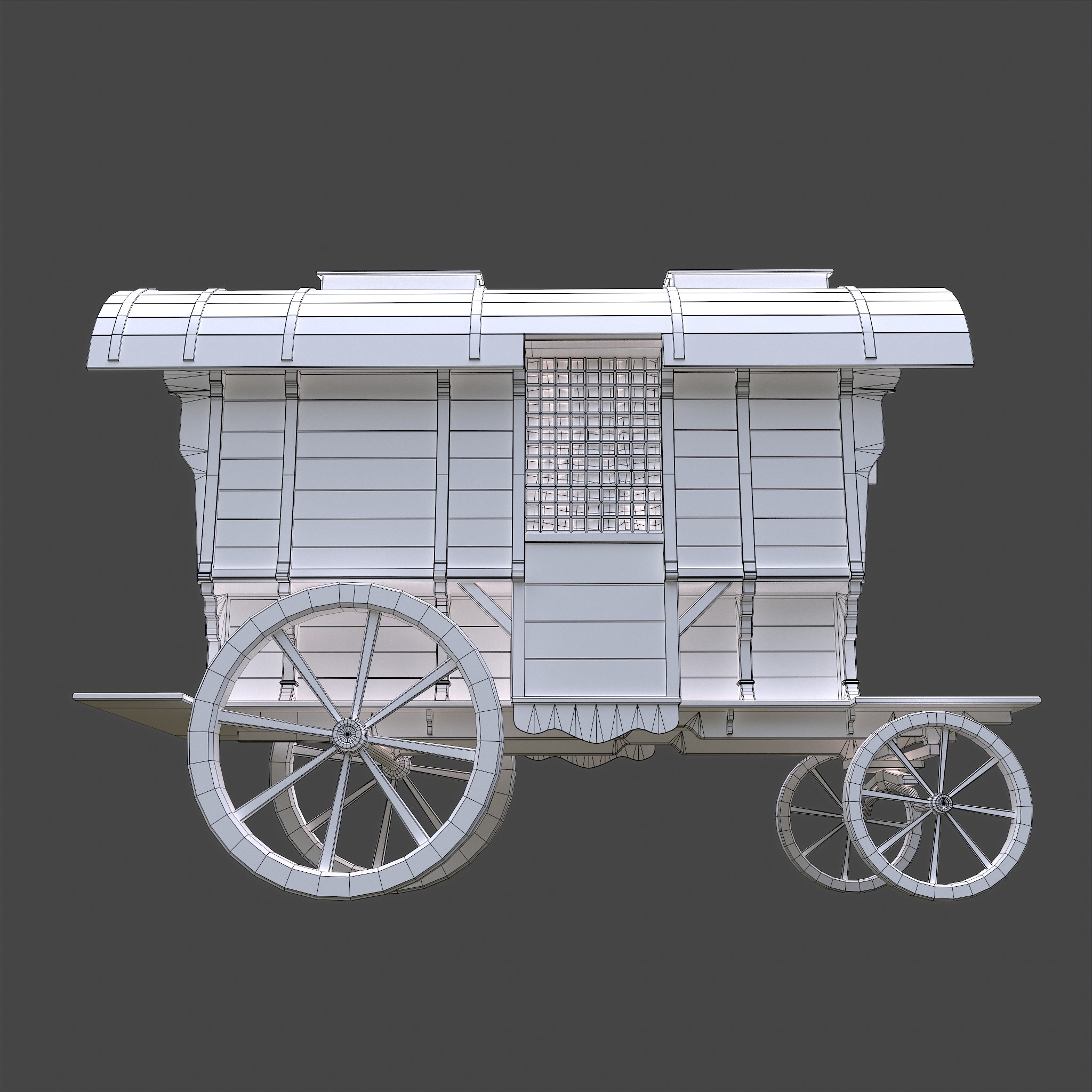 Medieval Wagon - 3D Model by Get Dead Entertainment