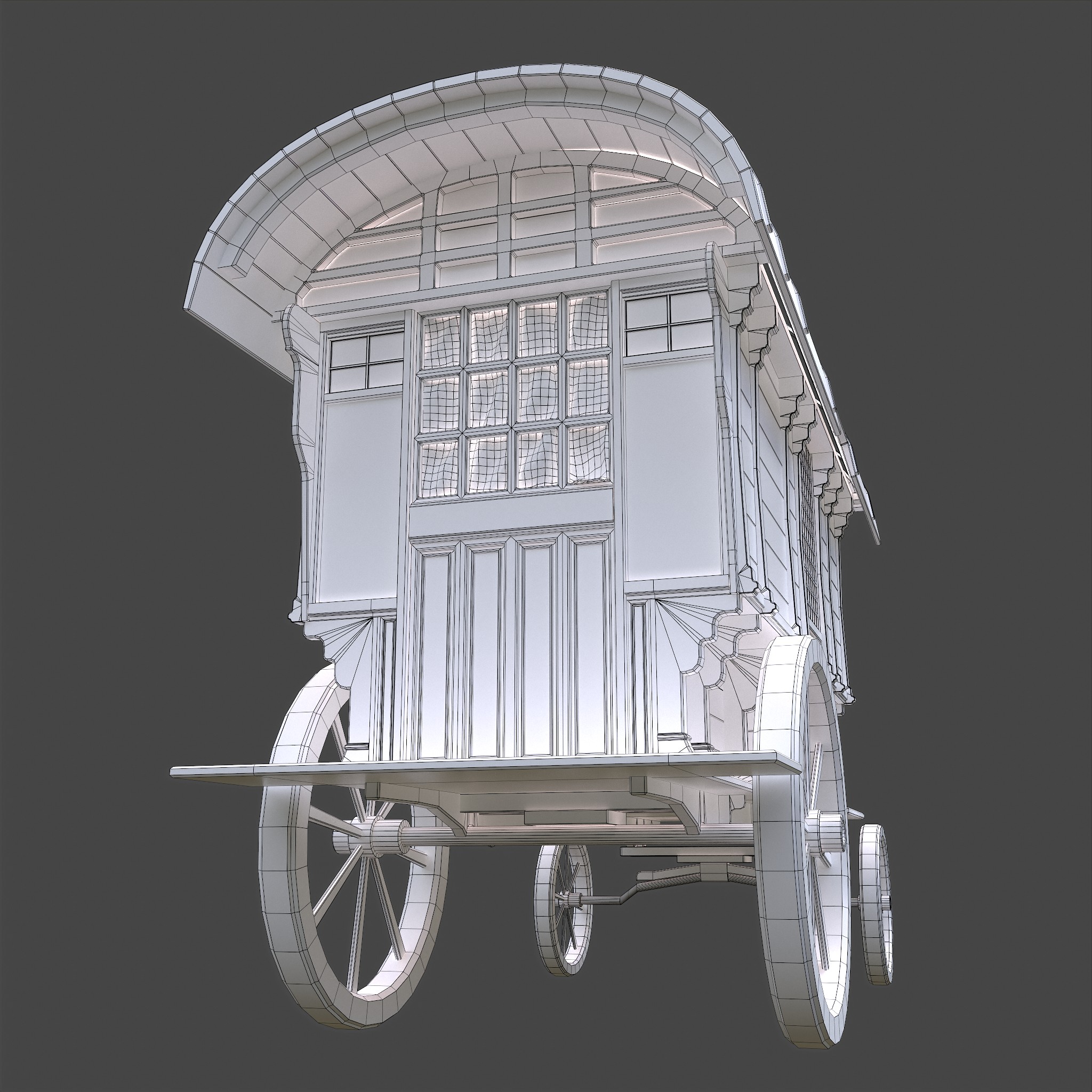 Medieval Wagon - 3D Model by Get Dead Entertainment