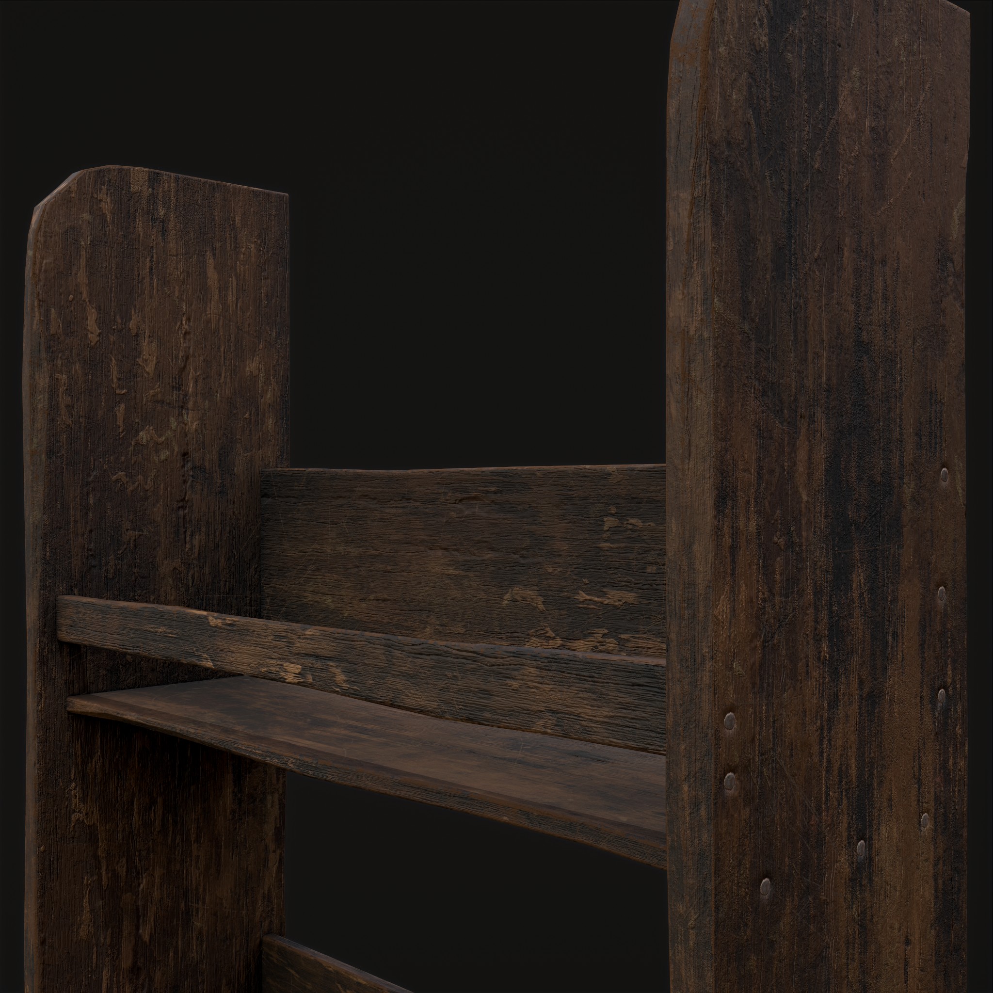 Medieval Wall Mounted Wooden Dishes Shelf - 3D Model by Get Dead ...