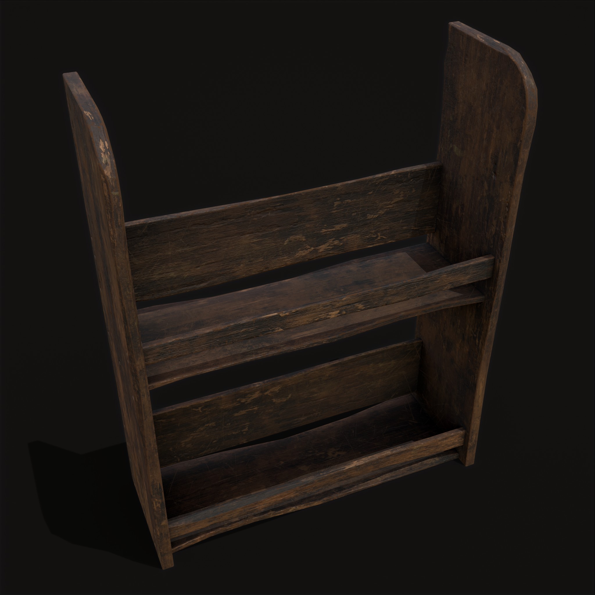 Medieval Wall Mounted Wooden Dishes Shelf - 3D Model by Get Dead ...