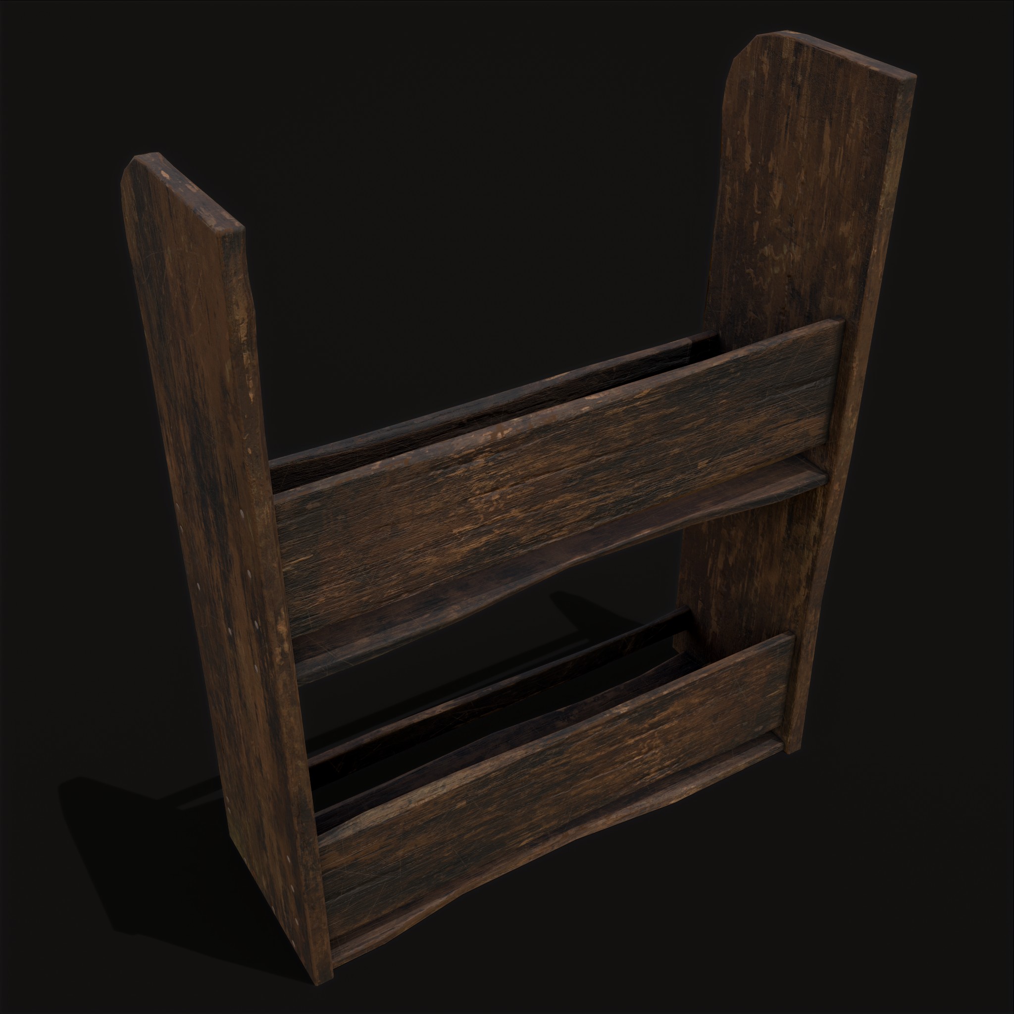 Medieval Wall Mounted Wooden Dishes Shelf - 3D Model by Get Dead ...