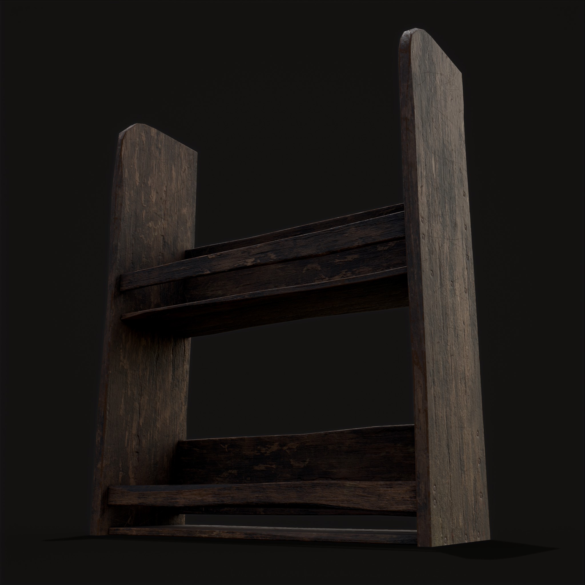 Medieval Wall Mounted Wooden Dishes Shelf - 3D Model by Get Dead ...