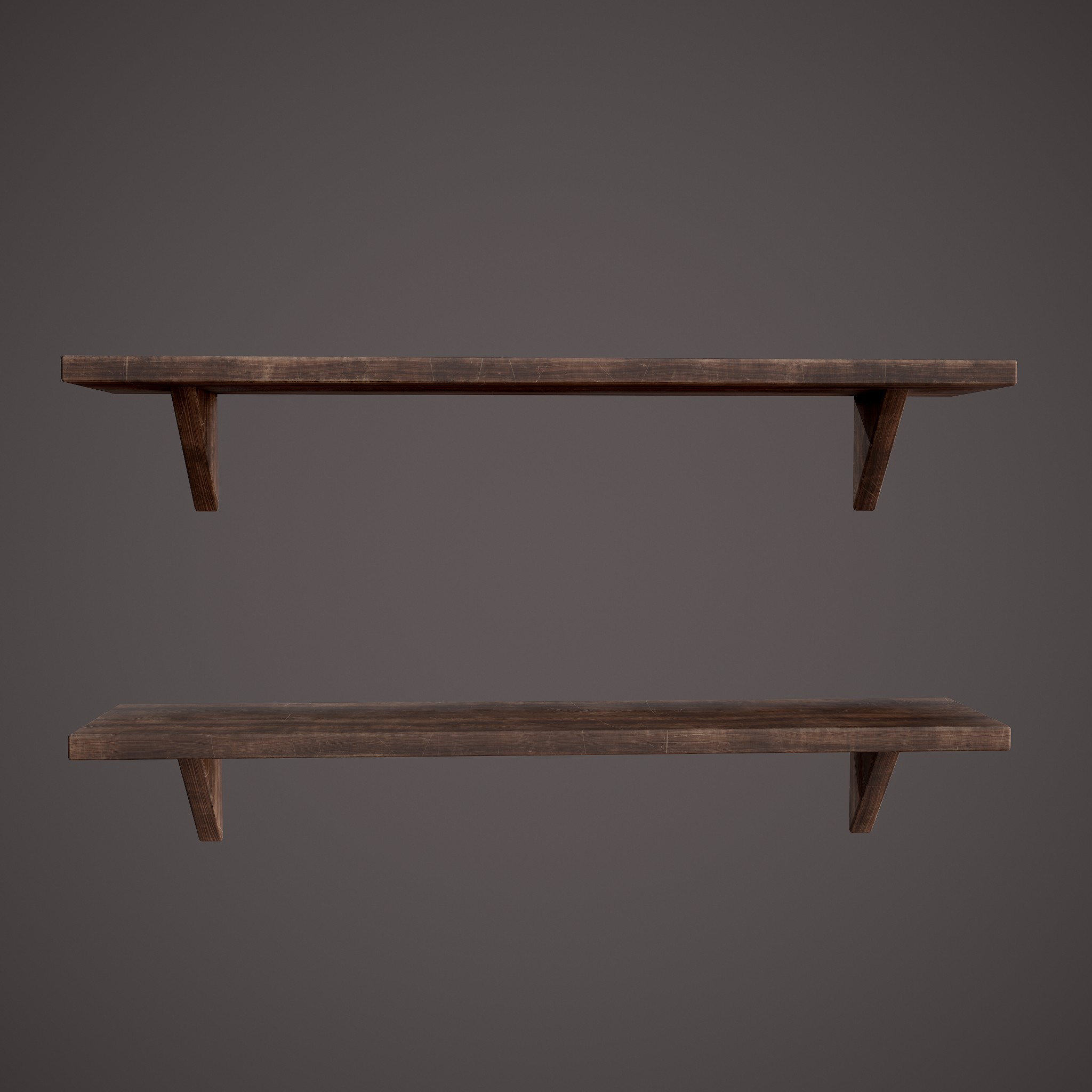 Medieval Wall Shelf - 3D Model by Get Dead Entertainment