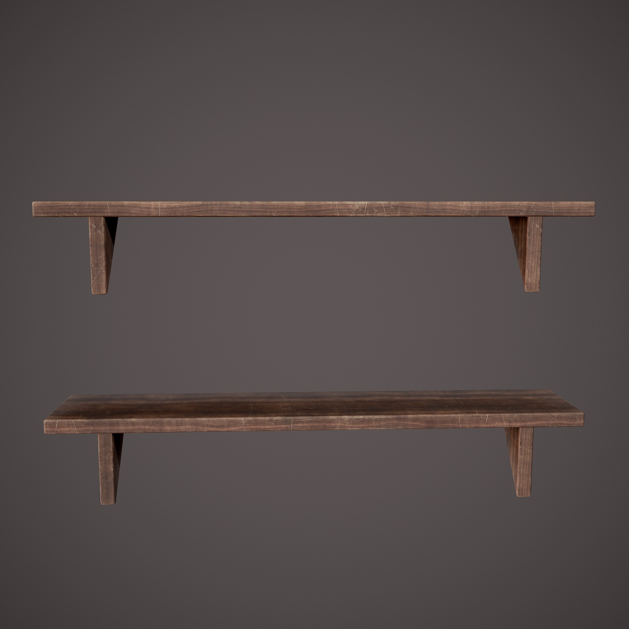 Medieval Wall Shelf - 3D Model by Get Dead Entertainment