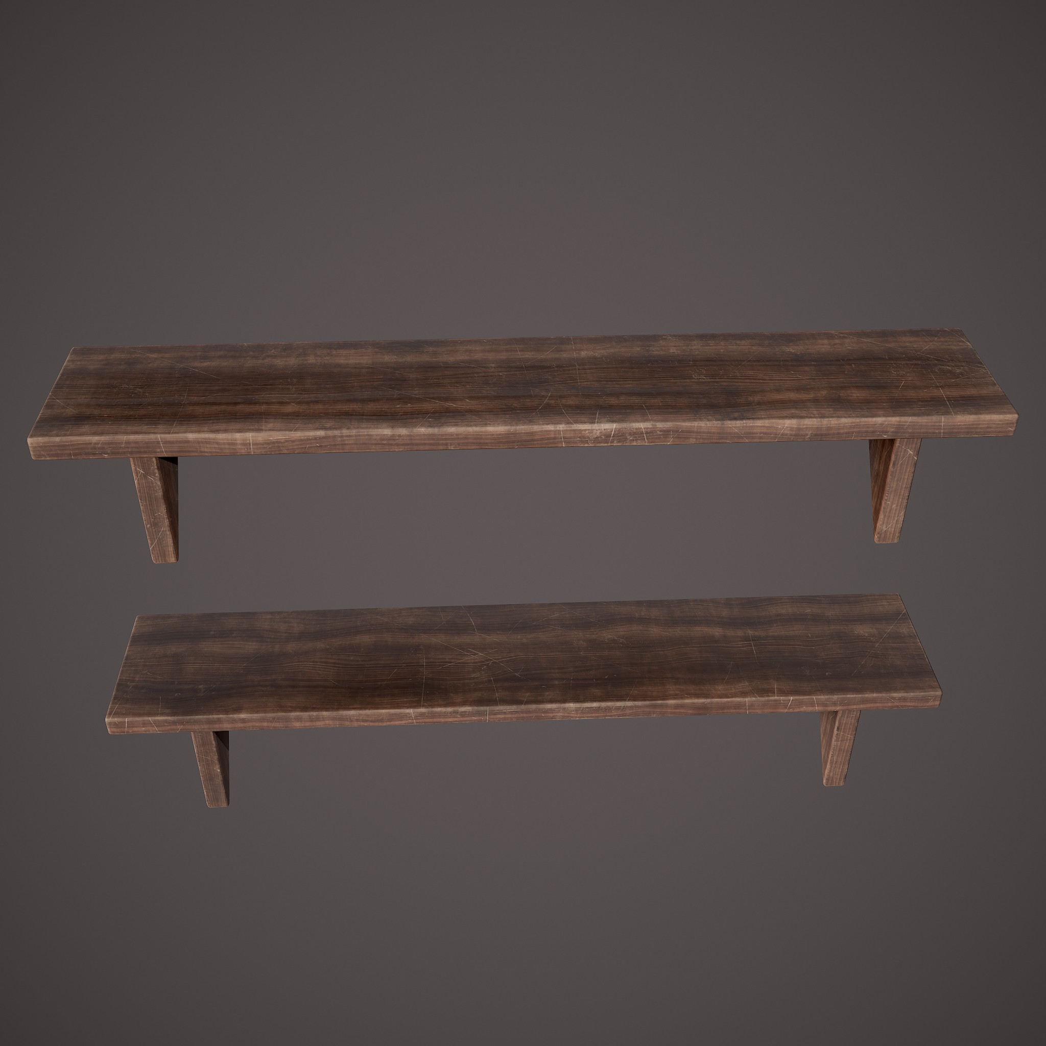 Medieval Wall Shelf - 3D Model by Get Dead Entertainment