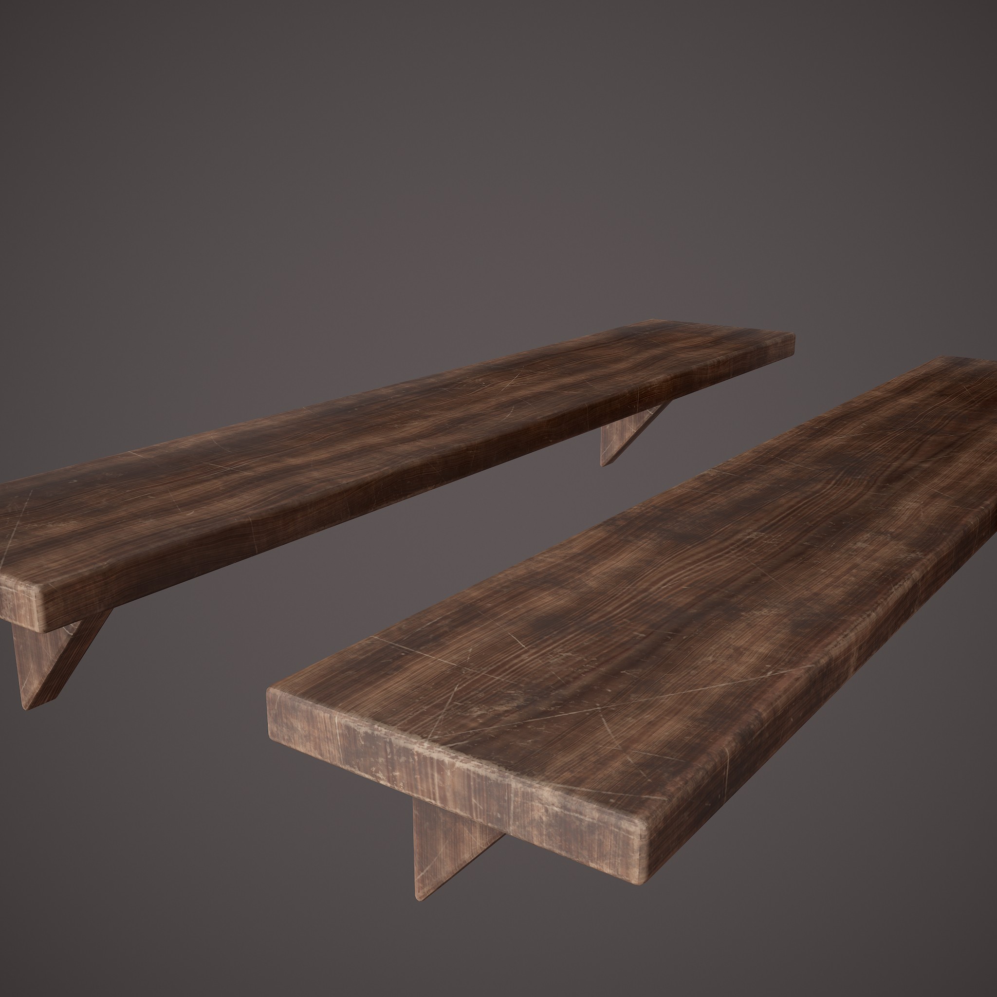 Medieval Wall Shelf - 3D Model by Get Dead Entertainment